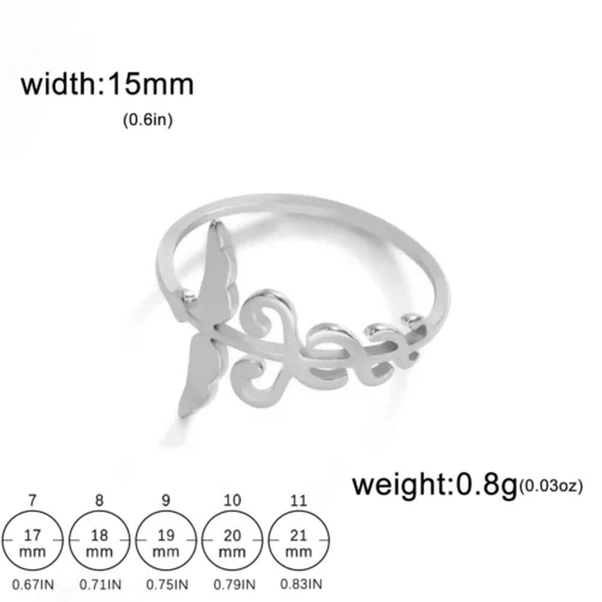 RSAMD Caduceus Ring Women Men Stainless Steel Medicine Double Snake ...