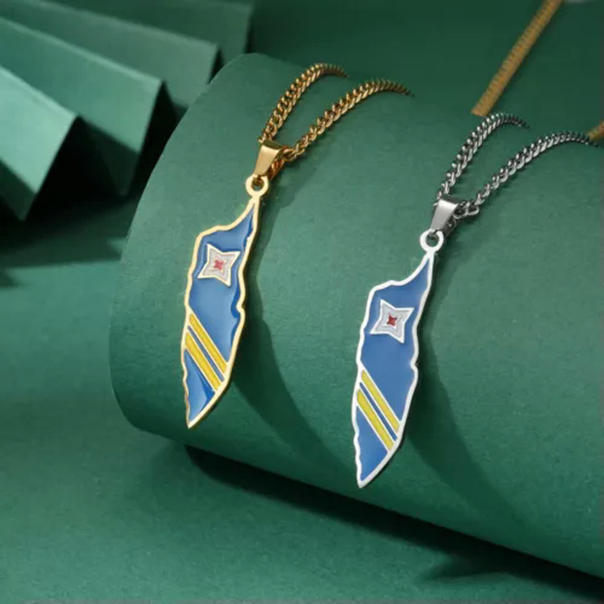 RSAMD Cameroon Rwanda Congo Map Pendant Necklace Stainless Steel ...