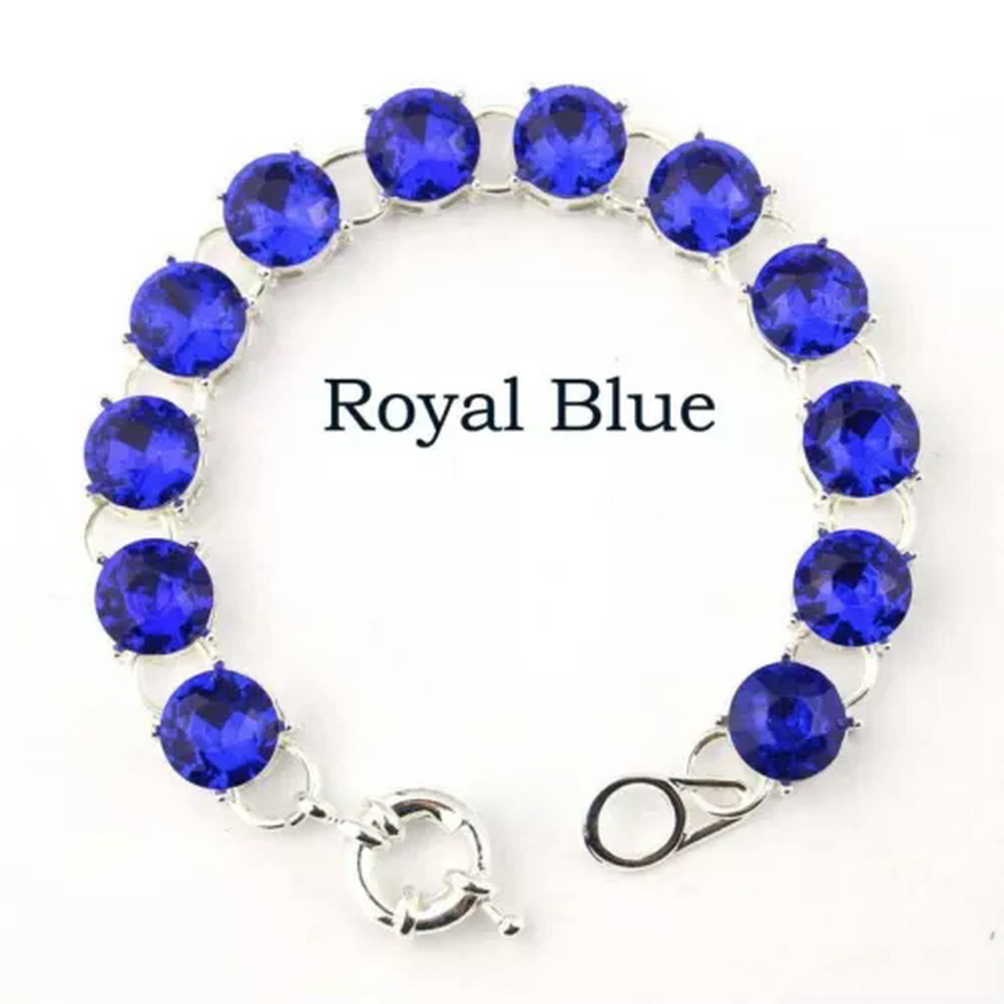 RSAMD Classic Vintage Glass Crystal Dot Bracelet for Women Faceted ...