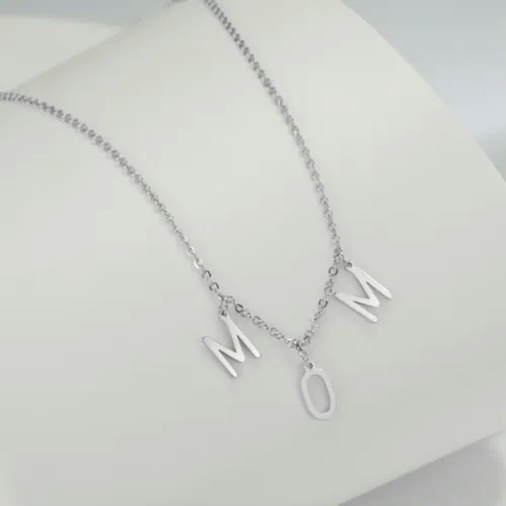 RSAMD Custom Multiple Letter Initial Necklace Personality Spaced Letter ...