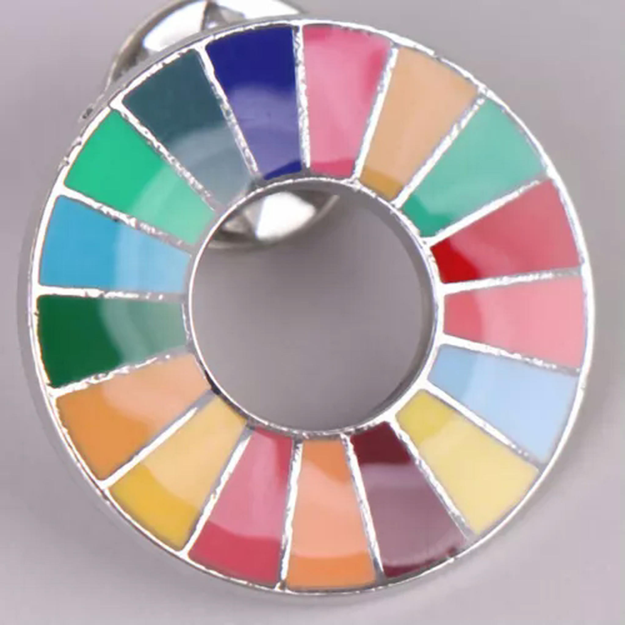 RSAMD Enamal 17 Colors Sustainable Development Goals Brooch United ...