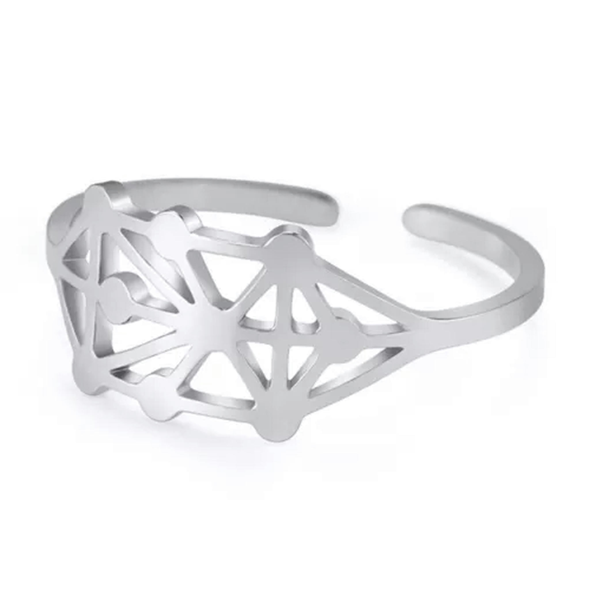 RSAMD Kabbalah Tree of Life Women Ring Adjustable Sephiroth Symbol ...