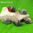 RSAMD Mini 1" Natural Gemstone Cute Snail Crystal Carving Figurine ...