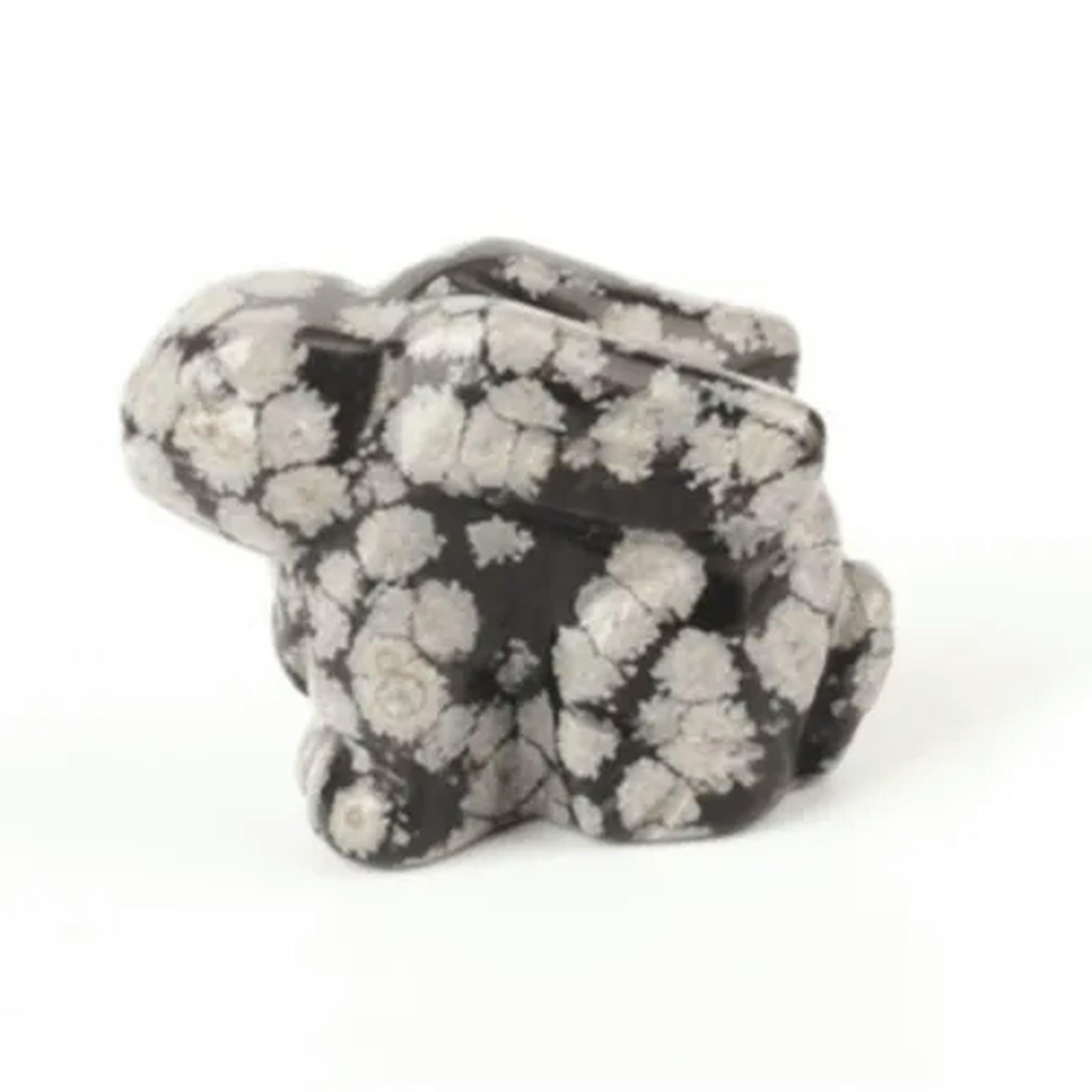 RSAMD Mini Rabbit 1.5" Natural Crystal Moon Quartz Bunny Stone Rock ...