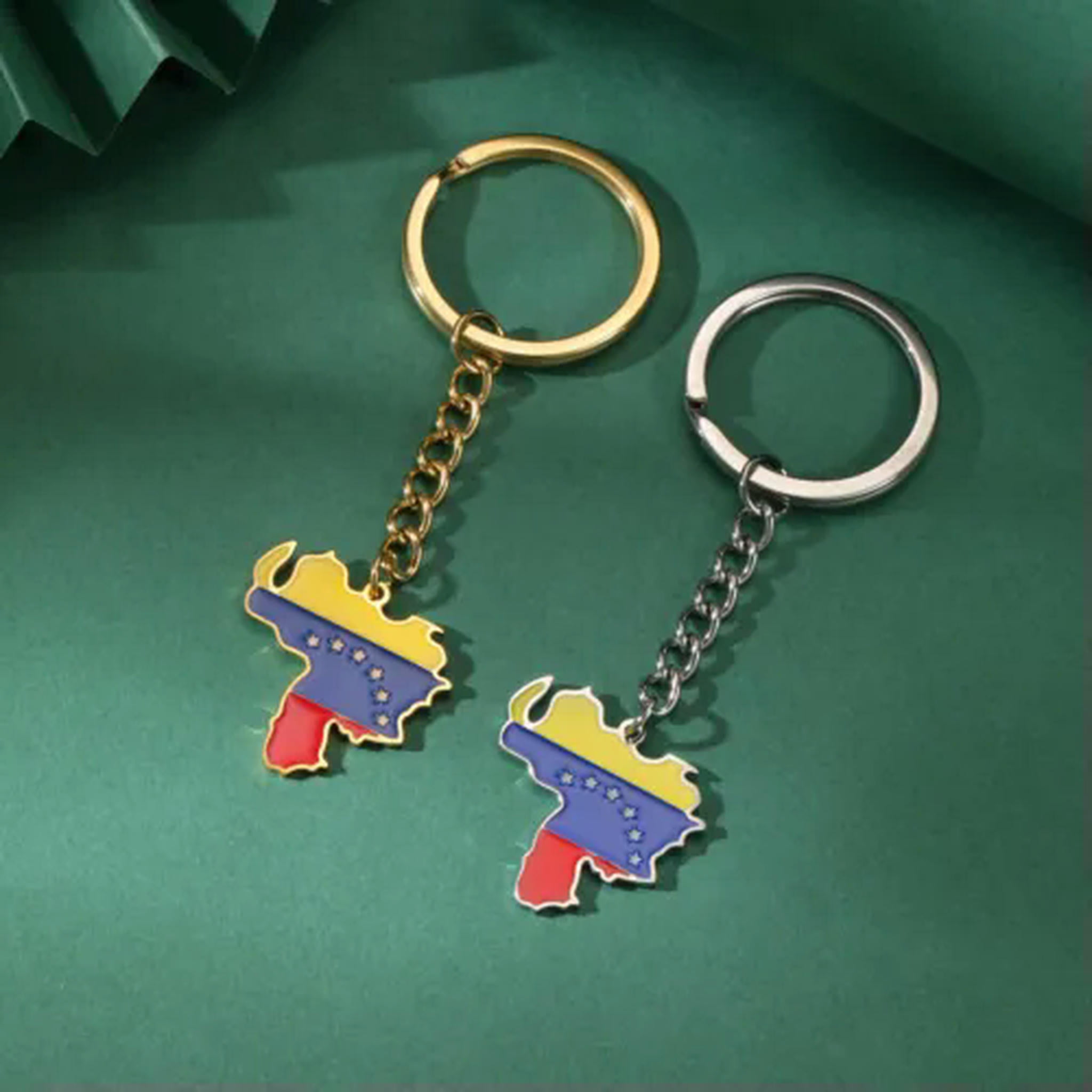 RSAMD National Flag National Map Keychain Stainless Steel Geographical ...