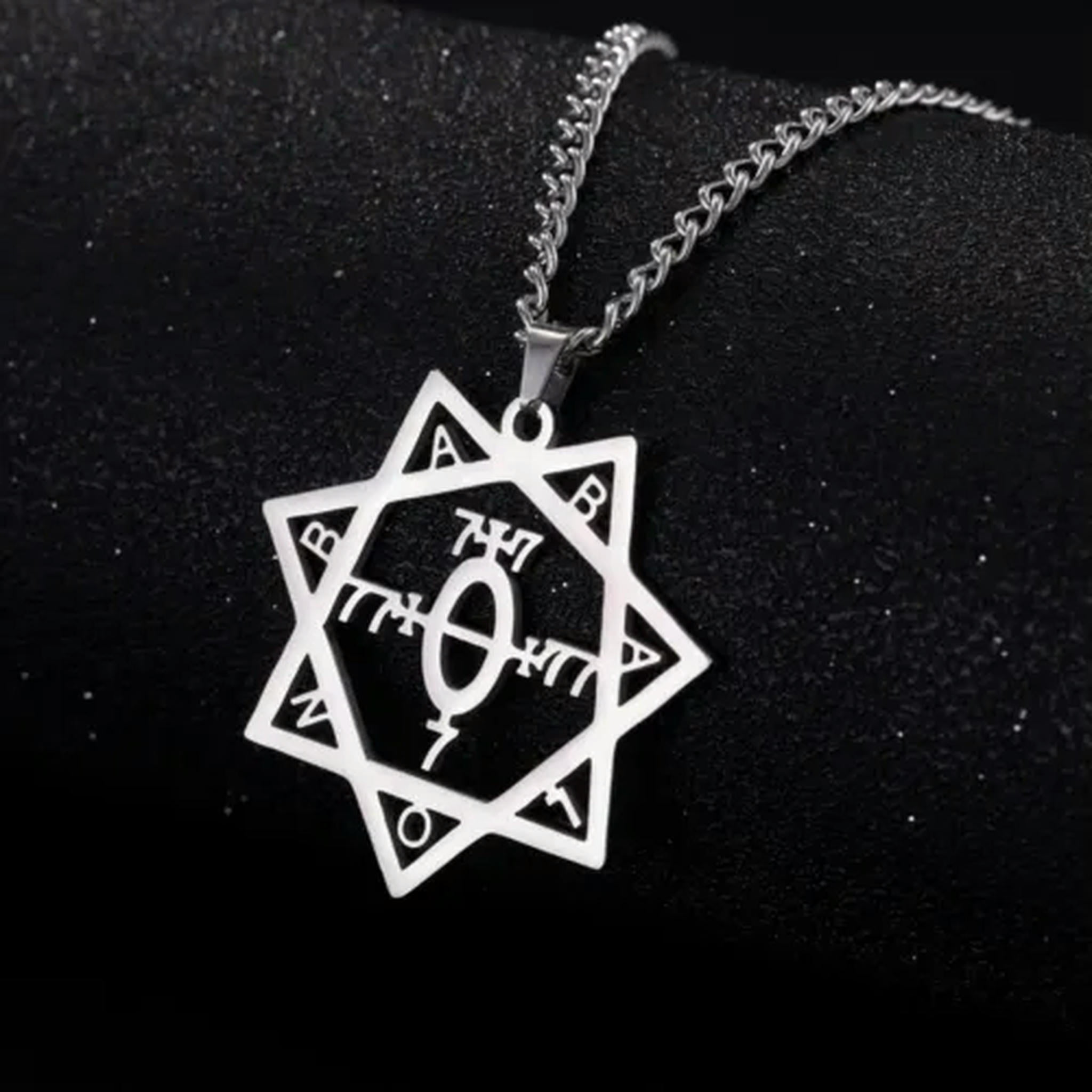 RSAMD Seal of The Goddess Babalon Necklace Heptagram Star Pendant ...