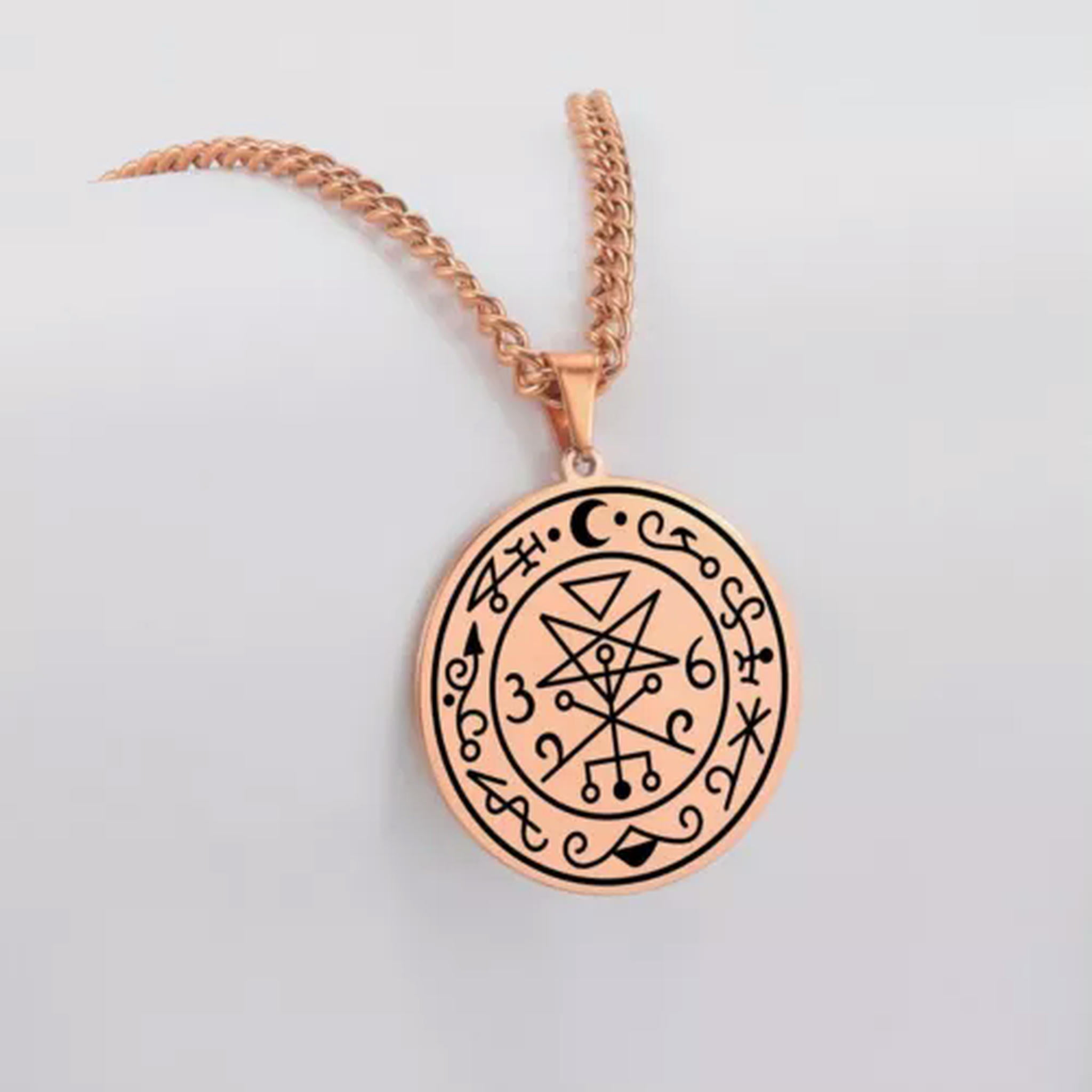 RSAMD Sigil of Lilith Necklace Seal Supernatural Amulet Stainless Steel ...