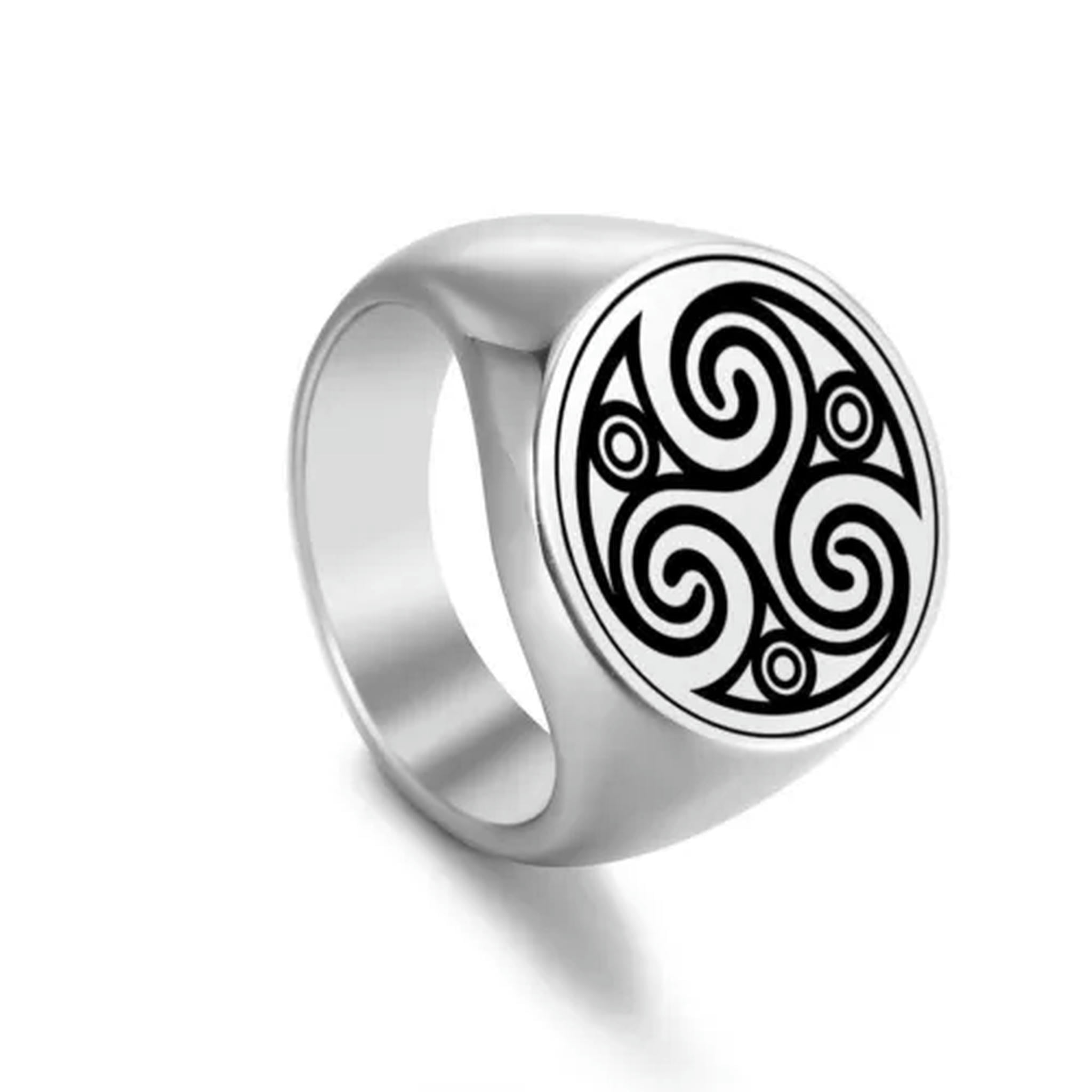 RSAMD Triskele Triple Spiral Triskelion Symbol In Runes Circle Amulet ...