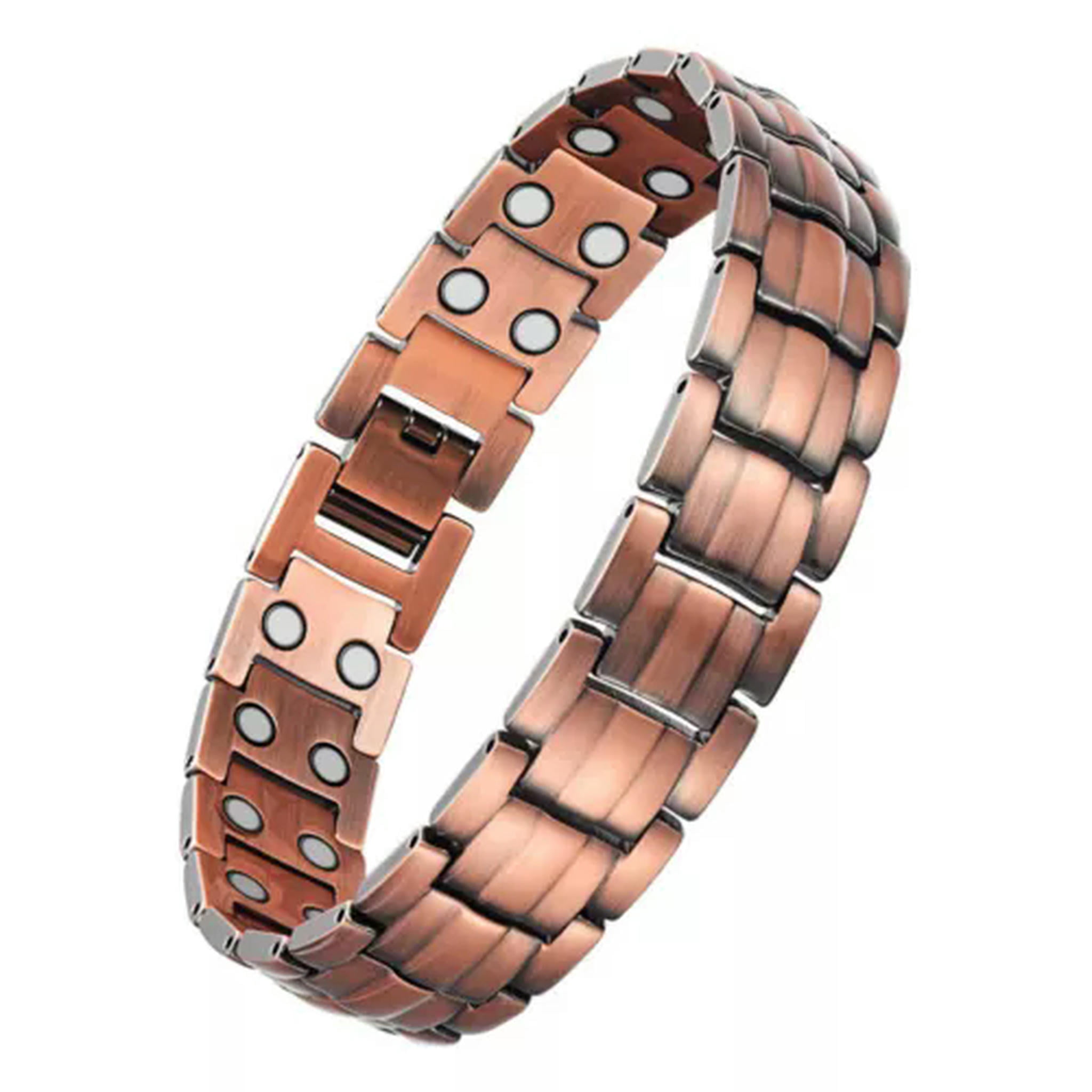 RSAMD Vintage Copper Magnetic Pain Relief Bracelet For Mens Chains ...