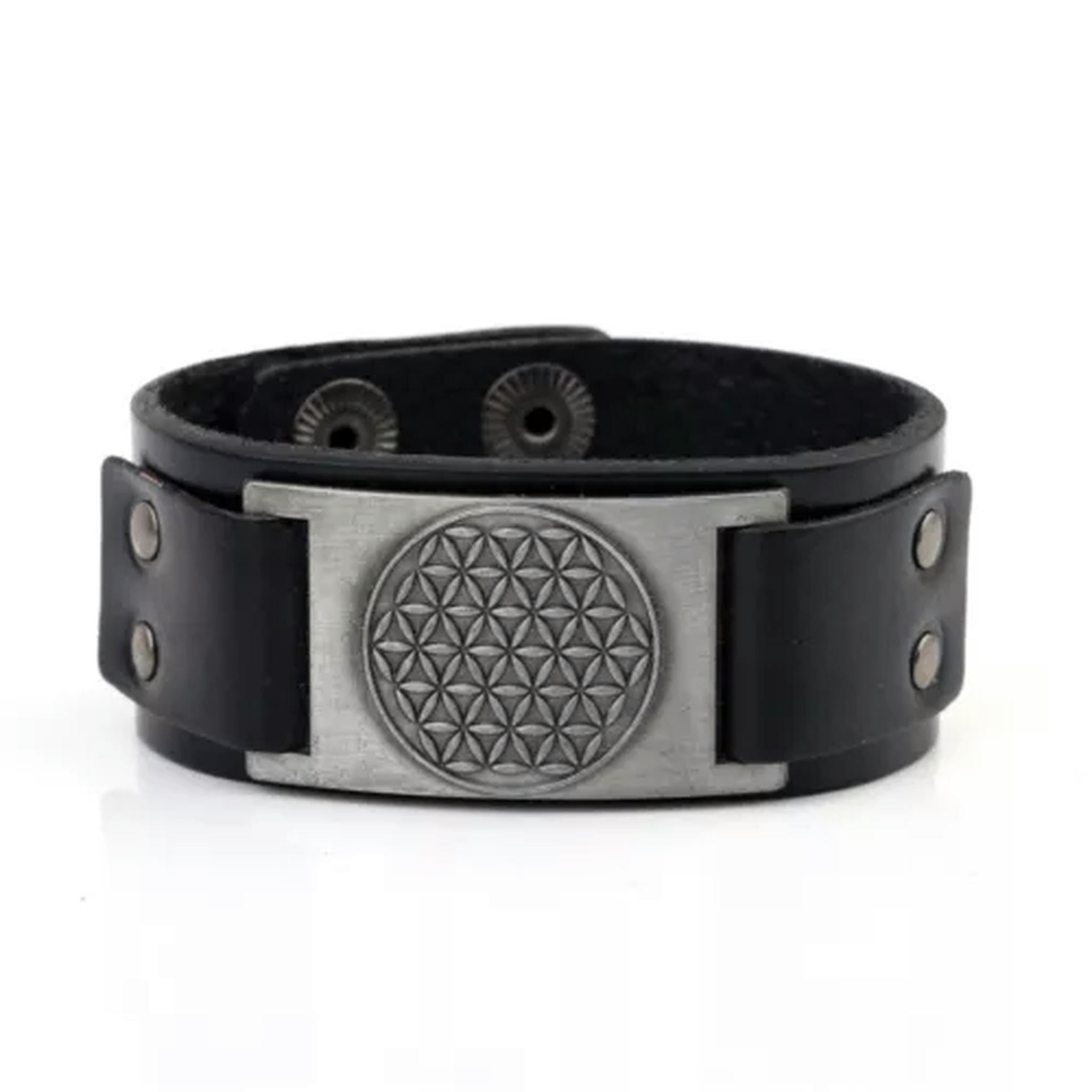 RSAMD Wicca Supernatural Flower of Life Sacred Geometry Amulet Metal ...