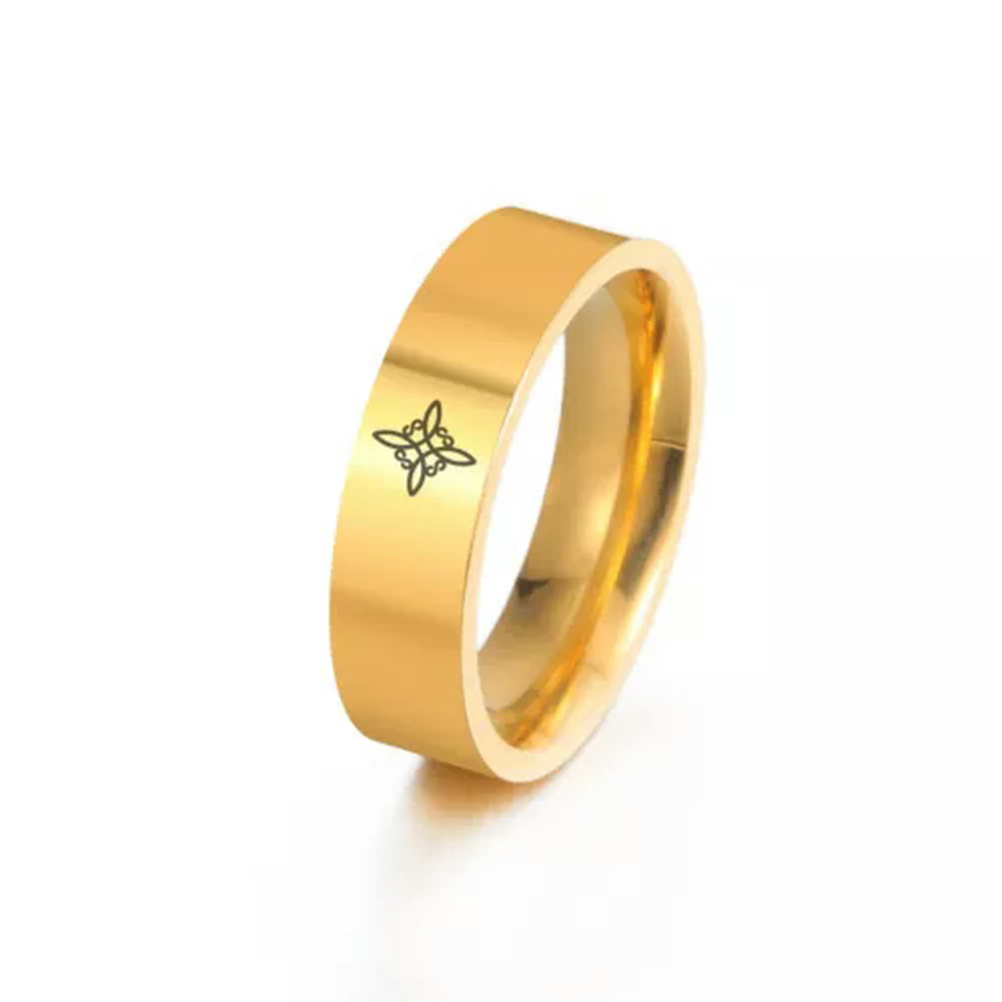 RSAMD Witch Knot Engraved Rings Stainless Steel Witchcraft Amulet Ring ...