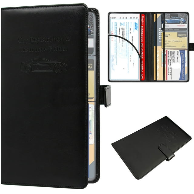 RSAquar Car Registration and Insurance Holder, Vehicle Glove Box ...