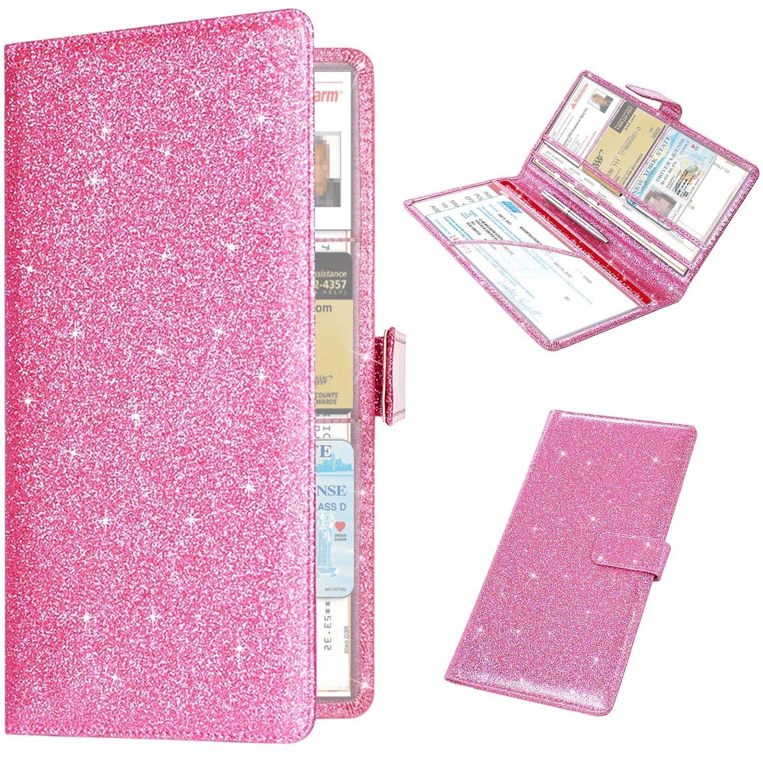 RSAquar Car Registration and Insurance Holder, Vehicle Glove Box ...