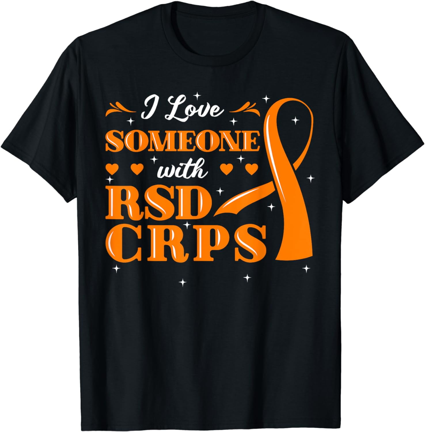 RSD/CRPS Orange Complex Regional Pain Syndrome Allodynia T-Shirt ...