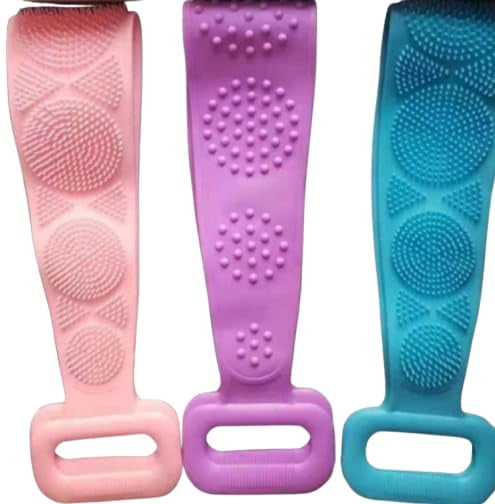 RSE Shower Bath Belt Back Scrubber Brush Body Scrub Double Sided Belt ...