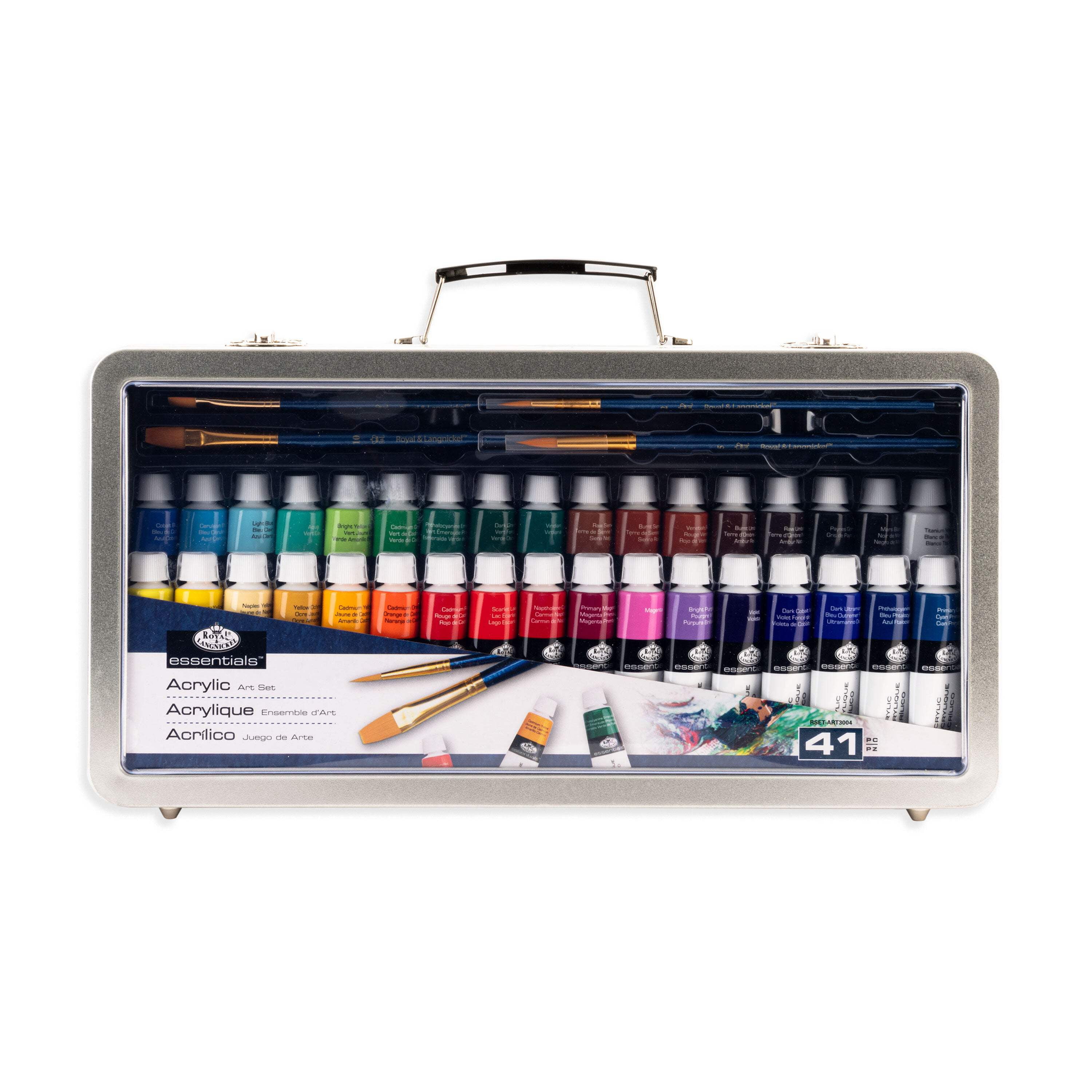 Royal & Langnickel 41pc Acrylic Paint Tin Art Set, 12ml - Walmart.com