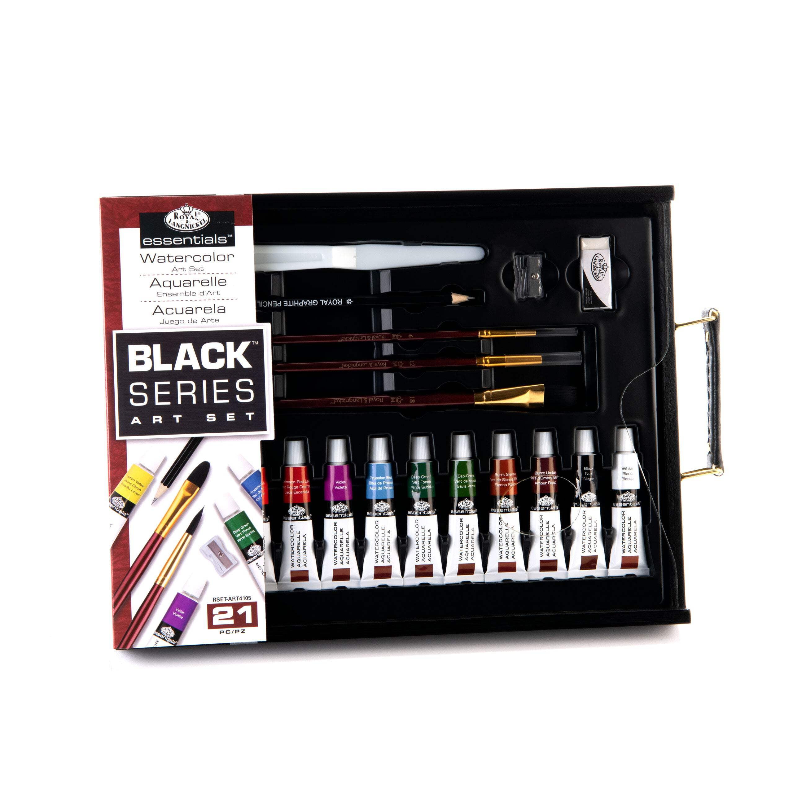 Royal & Langnickel essentials™ 21pc Black Series Watercolor Painting ...