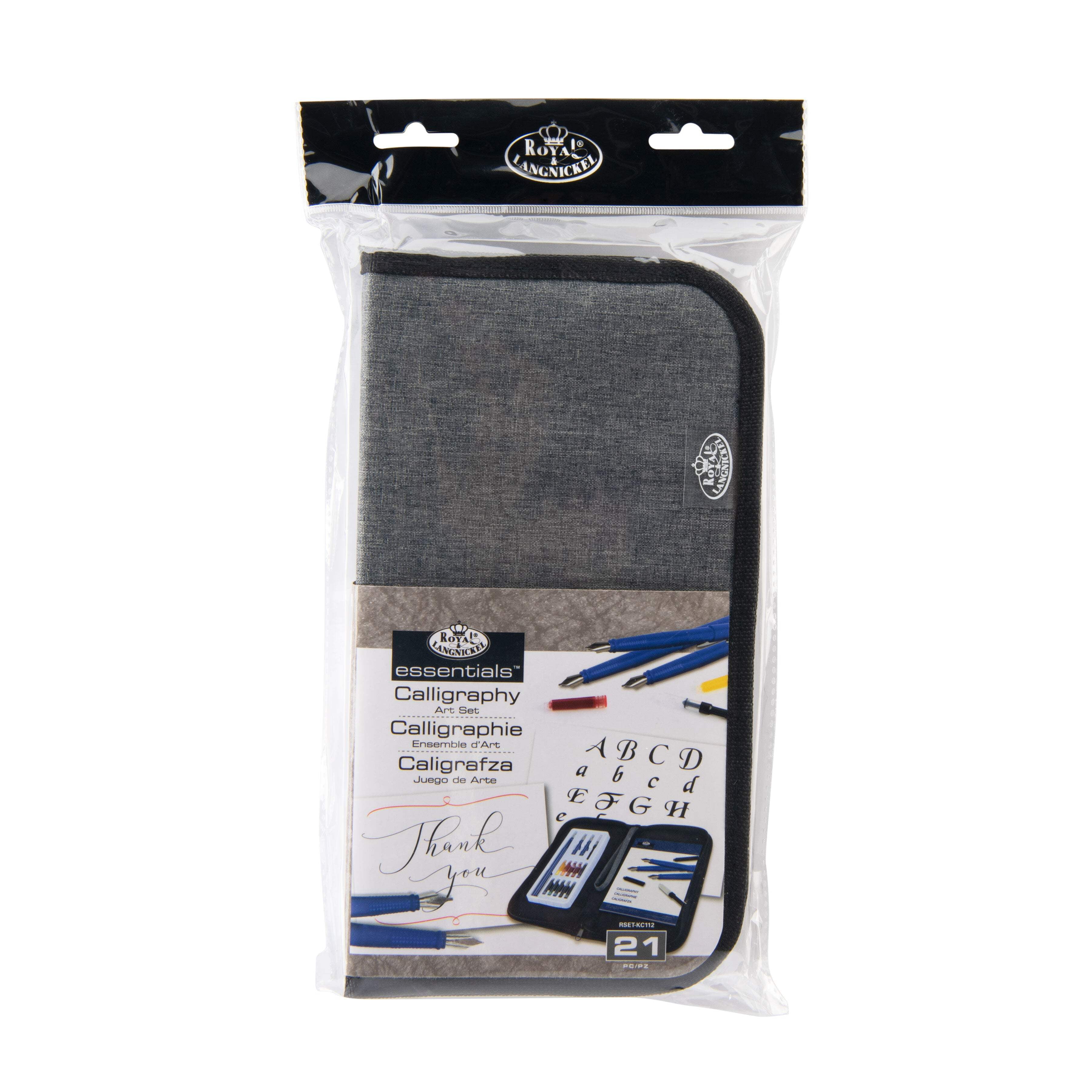 Royal & Langnickel Travel Calligraphy Art Set, Compact Case, Ink ...