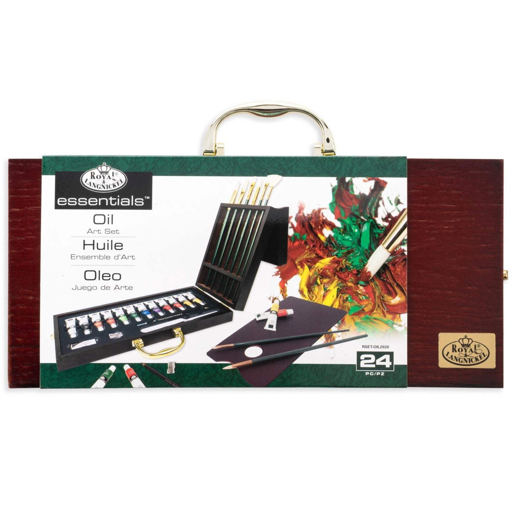 Royal & Langnickel Essentials™ 24pc Oil Painting Long Handle Travel Art ...