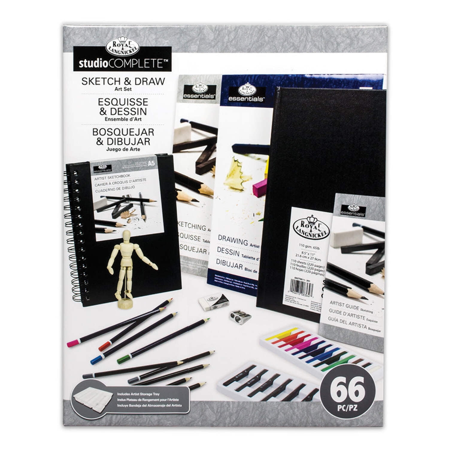 RSET-SC102 | Sketch & Draw Art Set - 66pc - Walmart.com
