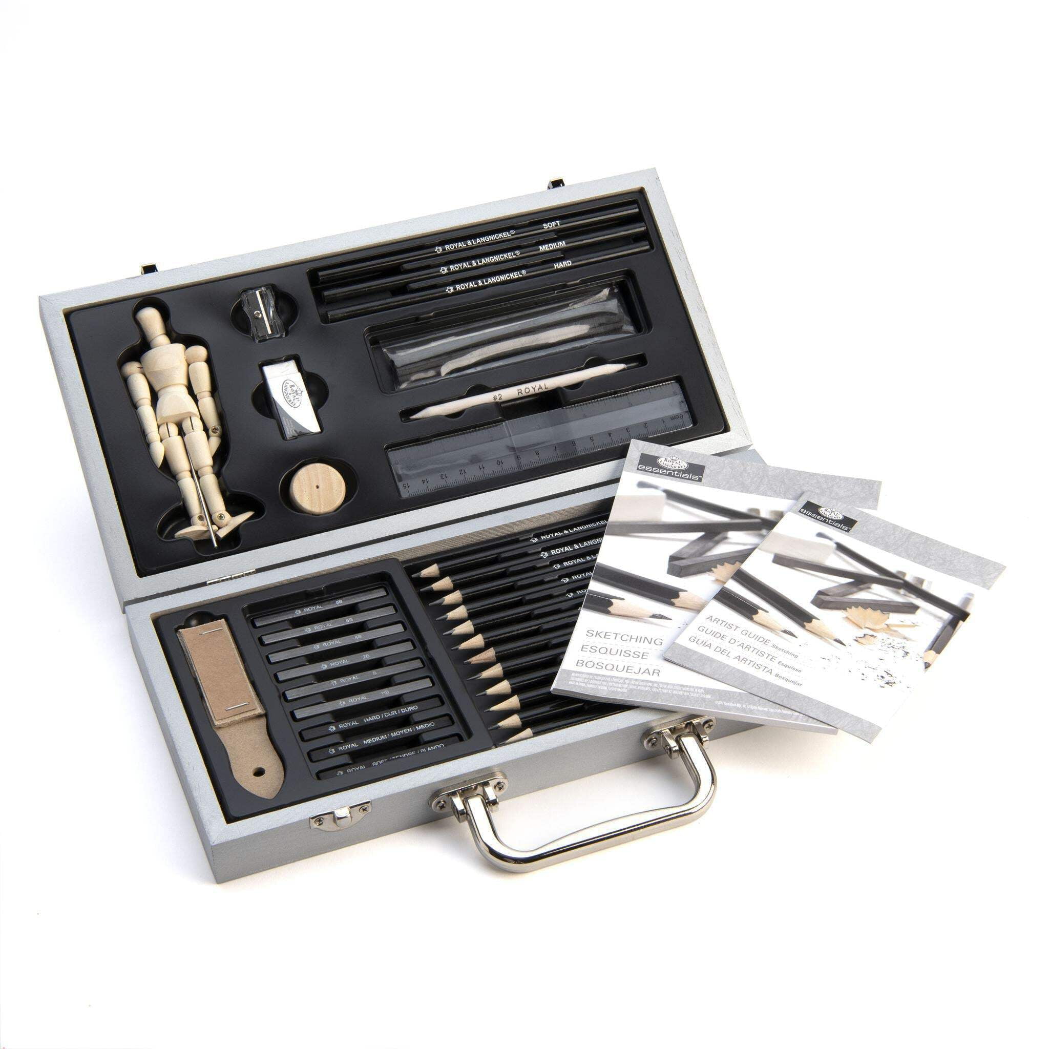 Free Shipping! Royal & Langnickel Sketching Art Set 66-Piece Travel Kit ...