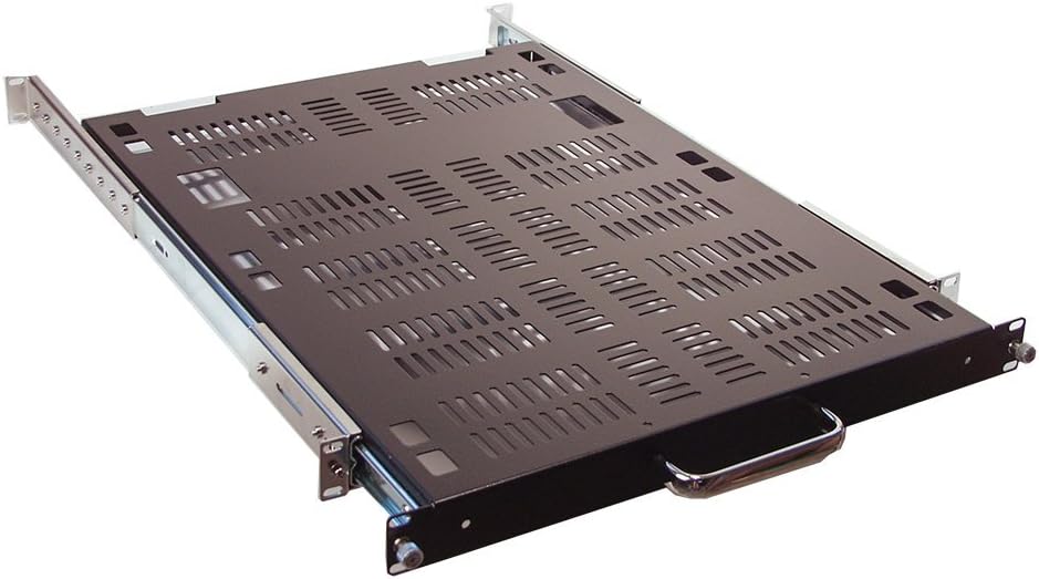 RSF1041LC 1U Rackmount 24 inch deep Vented Sliding Shelf for Industrial ...