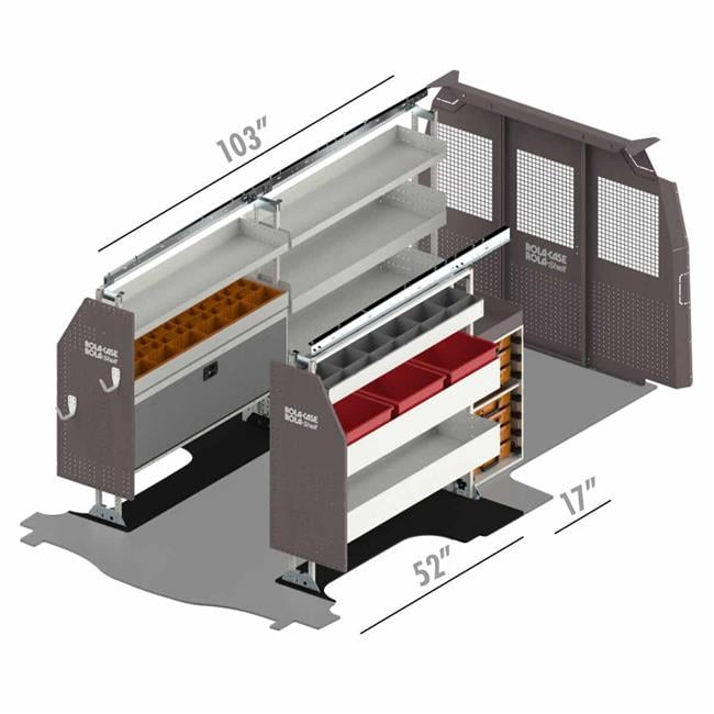 RSFMHRGED Van Shelving General Bin Package - Walmart.com