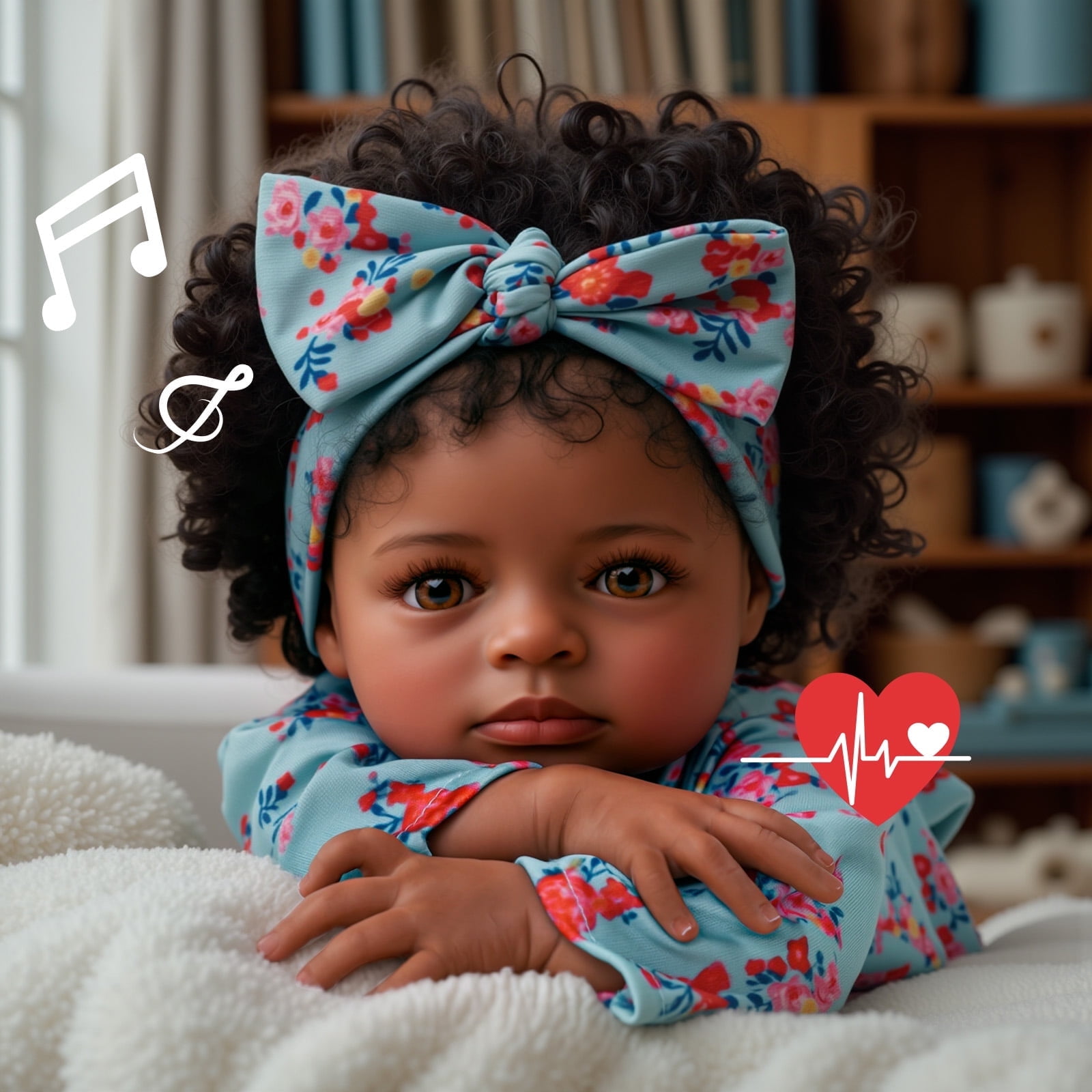 RSG 17in Reborn Baby Dolls, Newborn Baby Dolls Black Girl with ...