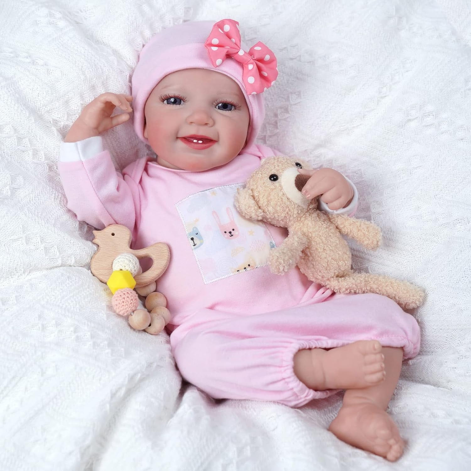 RSG 20-Inch Lifelike Reborn Dolls - Realistic Newborn Girl with Feeding ...