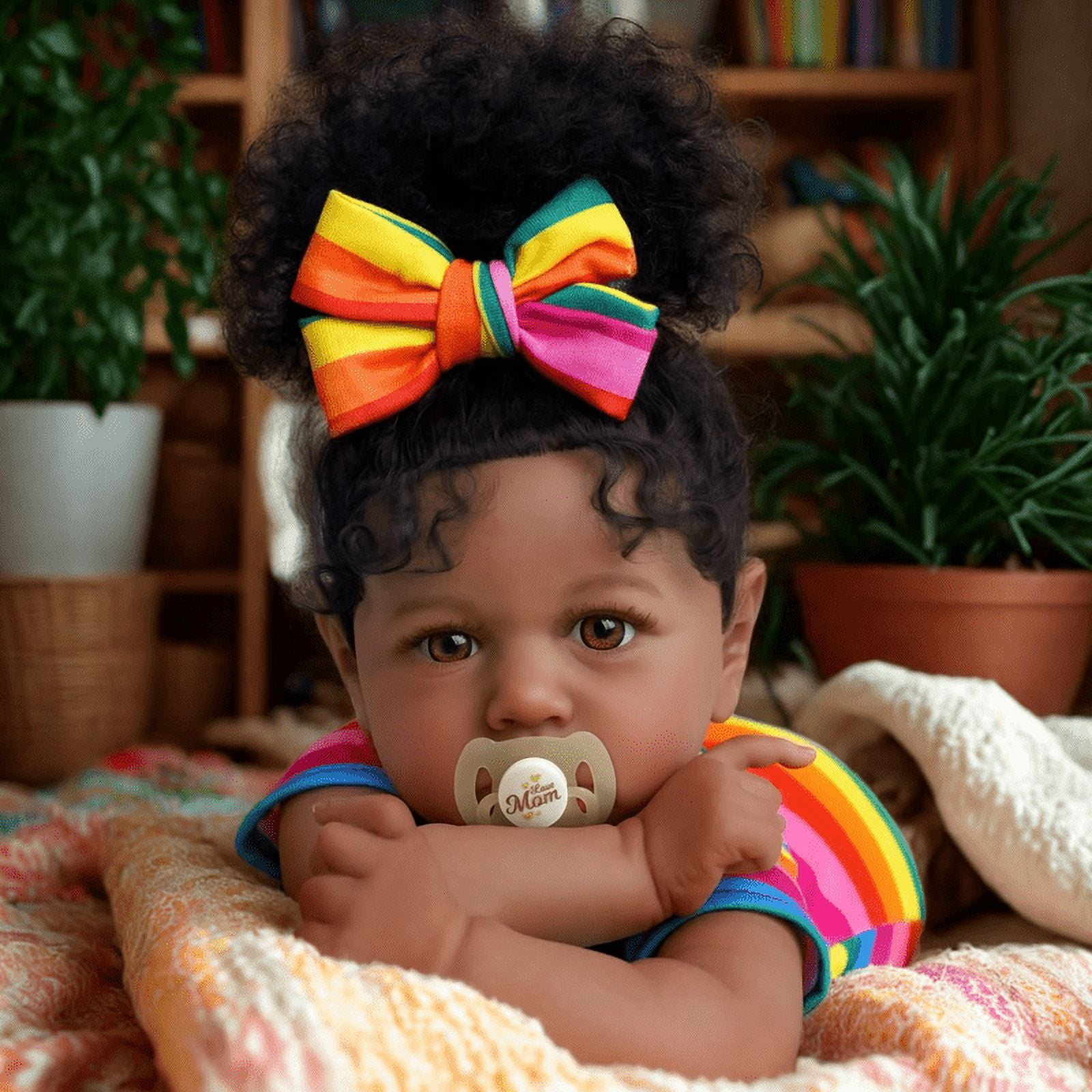 RSG Lifelike Baby Doll - 17 inch, African American Realistic Girl Doll ...