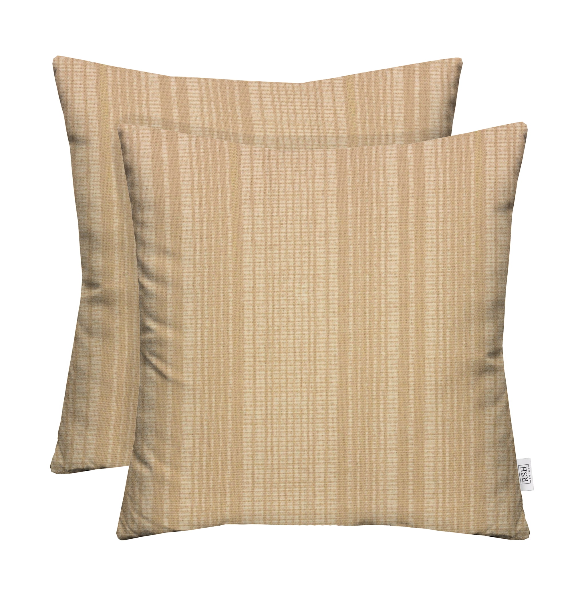 RSH Décor Indoor Outdoor Set of 2 Pillows, 17" x 17", Boardwalk Sand ...