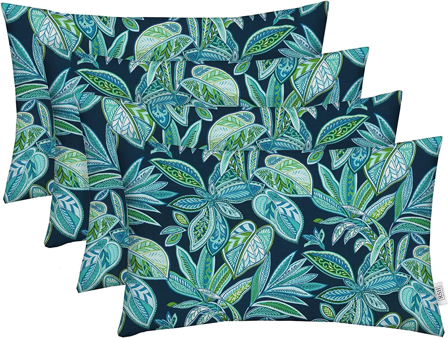 RSH Décor Indoor Outdoor Set of 4 Pillows, 26" x 16", Crestwood Marine ...