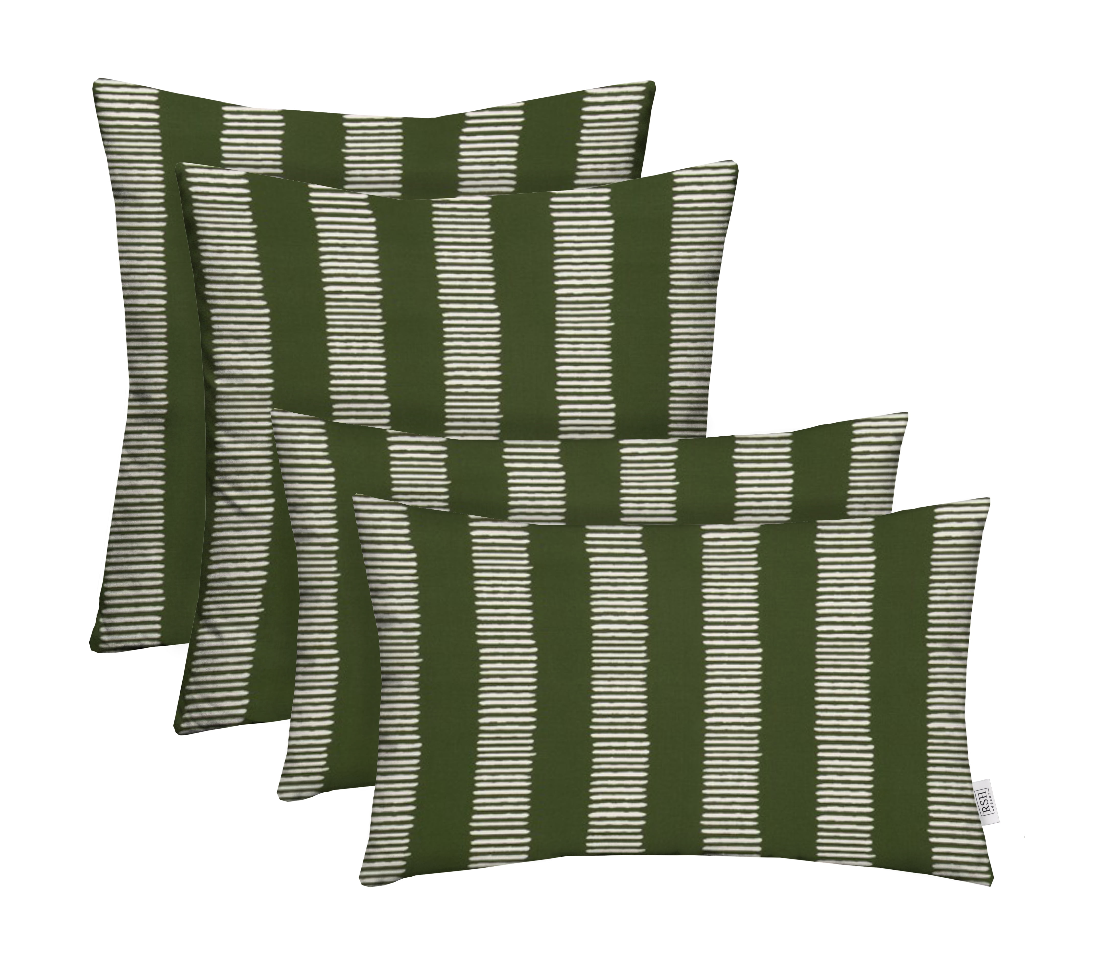RSH Décor Indoor Outdoor Set of 4 Pillows Square and Lumbar Pillows, 17 ...