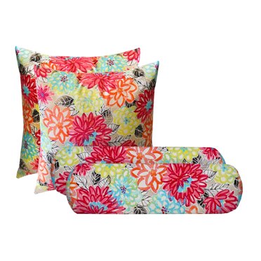 RSH Décor Indoor Outdoor Set of 4 Pillows, 2 - Square 17” x 17” and 2 ...