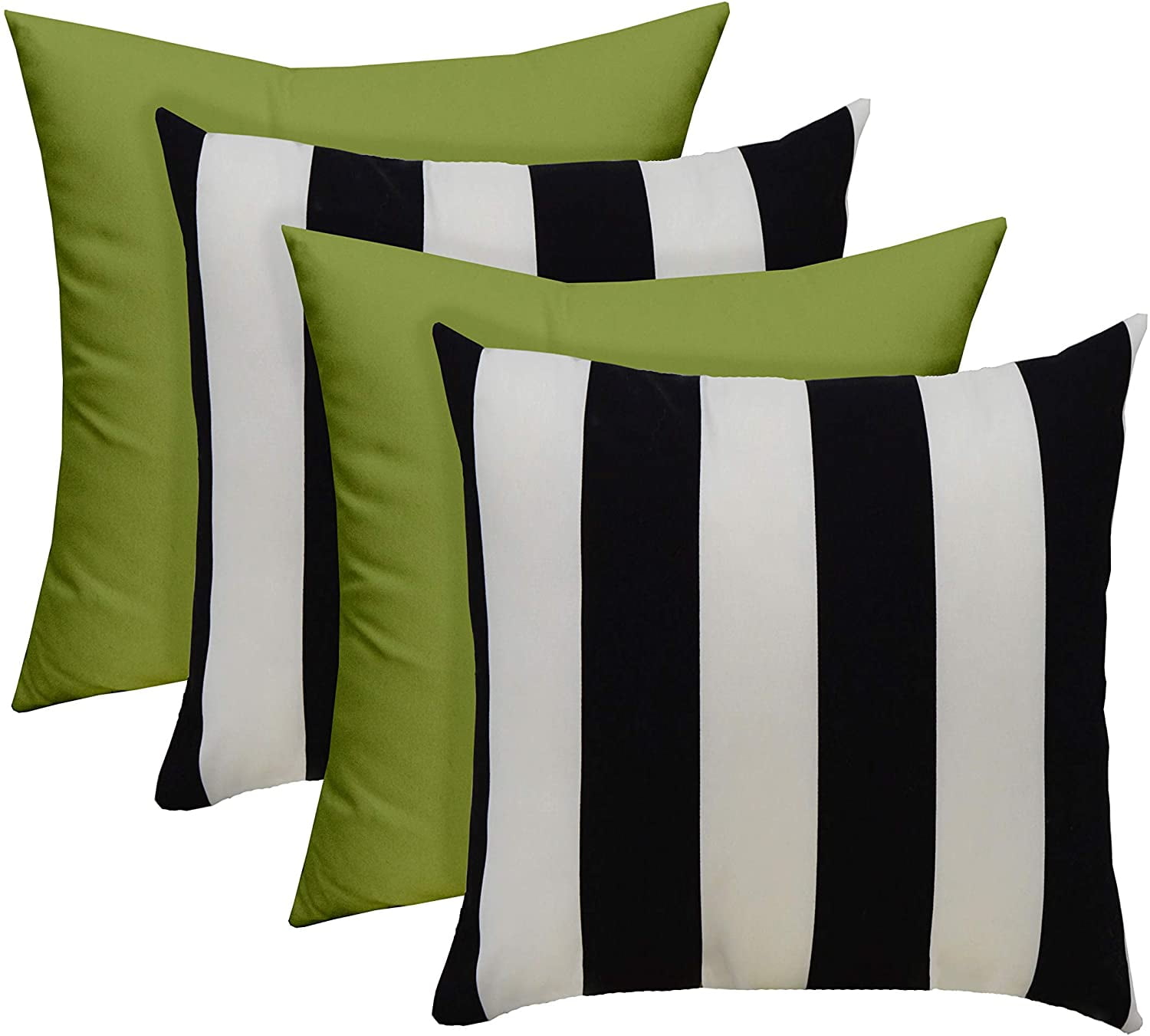 RSH Decor: 4 Square Throw Pillows | 17" x 17" | All-Weather Spun Fabric ...