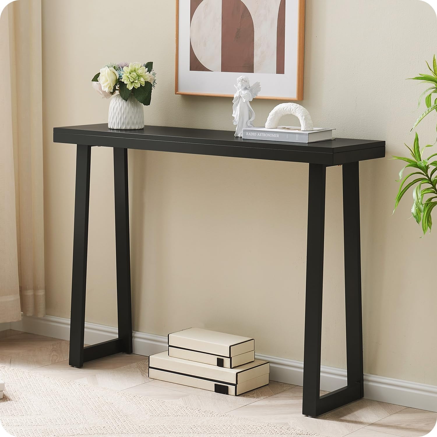 RSJH 36-Inch Console Entryway Table, Narrow Sofa Table for Behind Couch ...