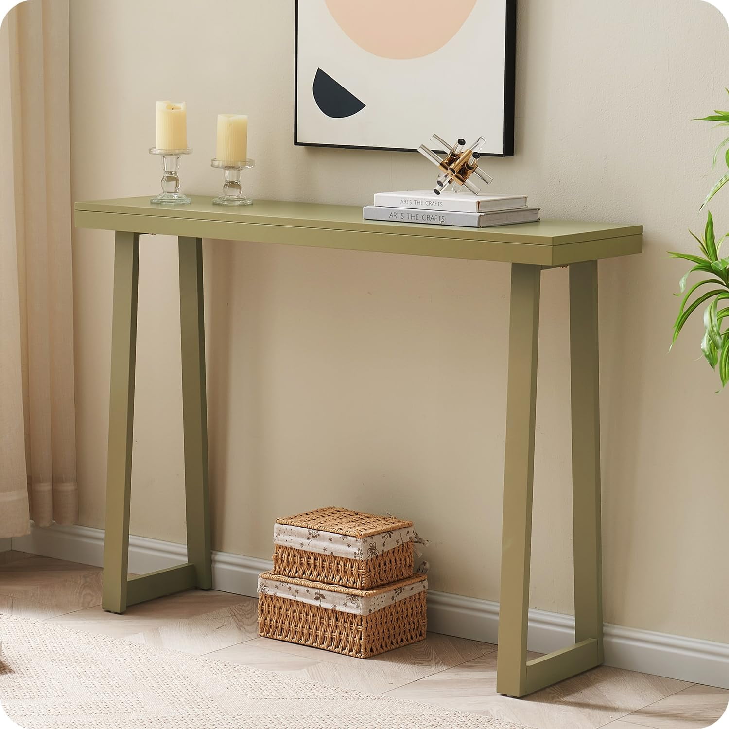 RSJH 36-Inch Console Entryway Table, Narrow Sofa Table for Behind Couch ...