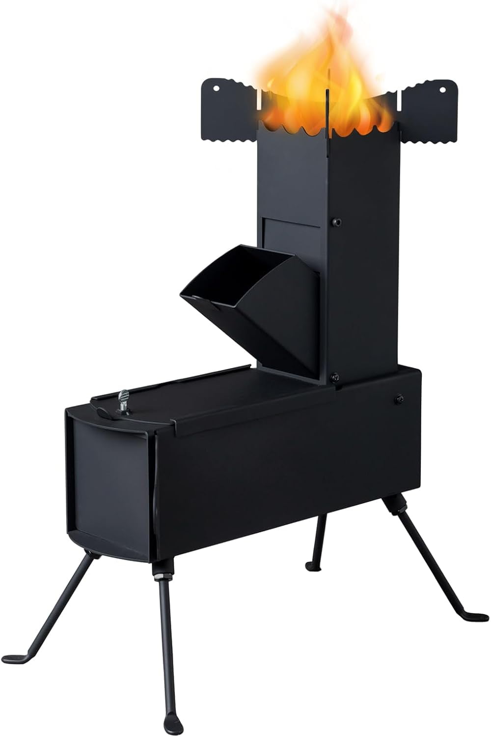 RSJH Camping Rocket Stove for Outdoor Cooking, Portable & Foldable Wood ...