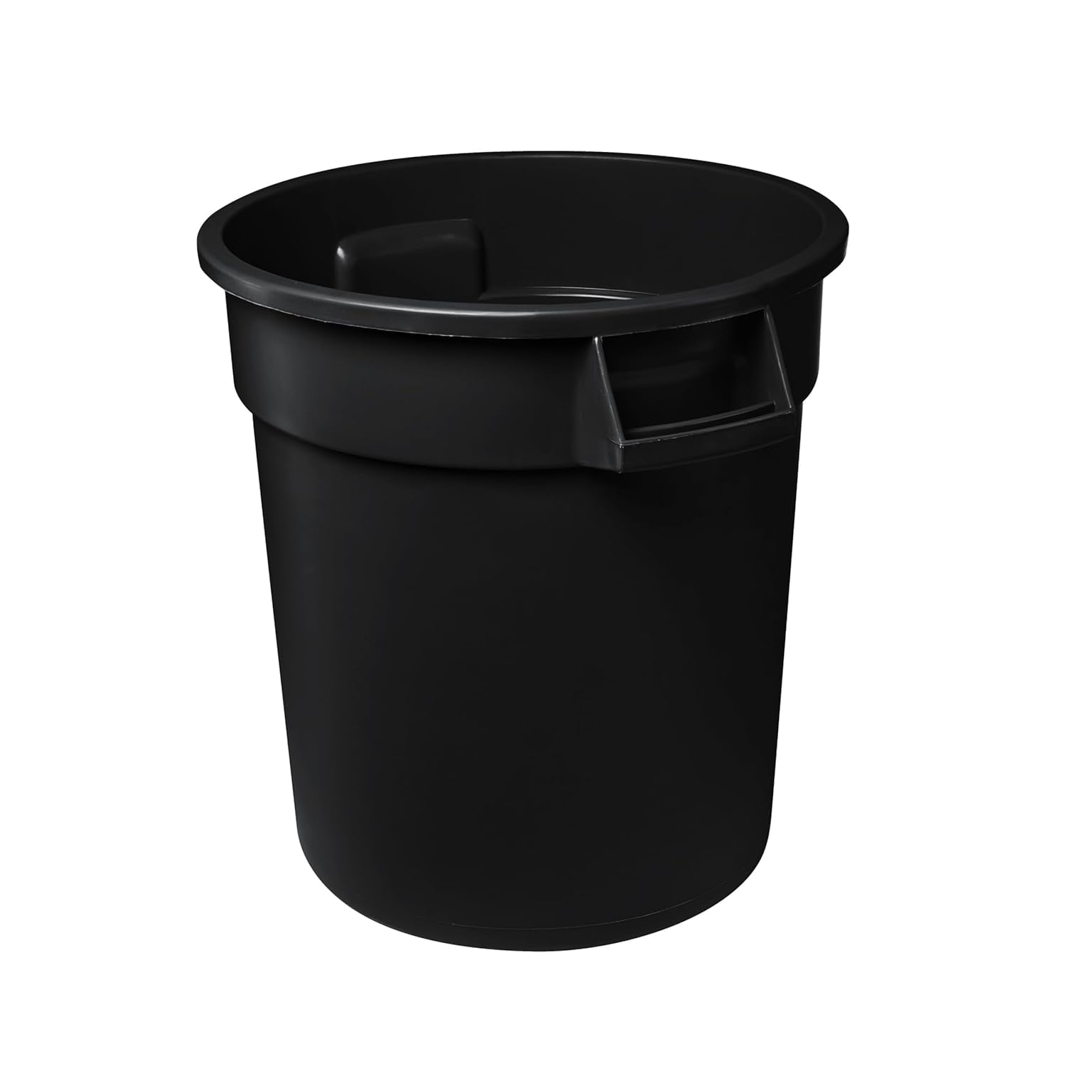 RSJH Feed and Seed Storage Container, 10 Gallon Black Round Commercial ...