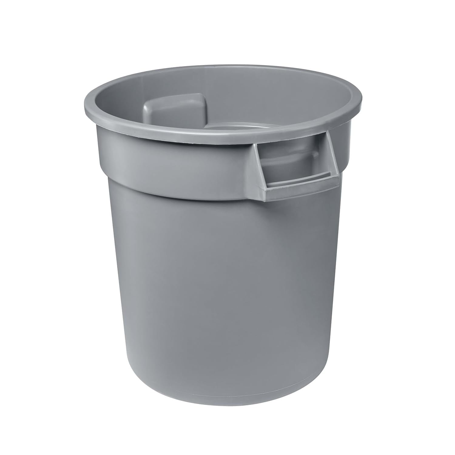 RSJH Feed and Seed Storage Container, 10 Gallon Gray Round Commercial ...