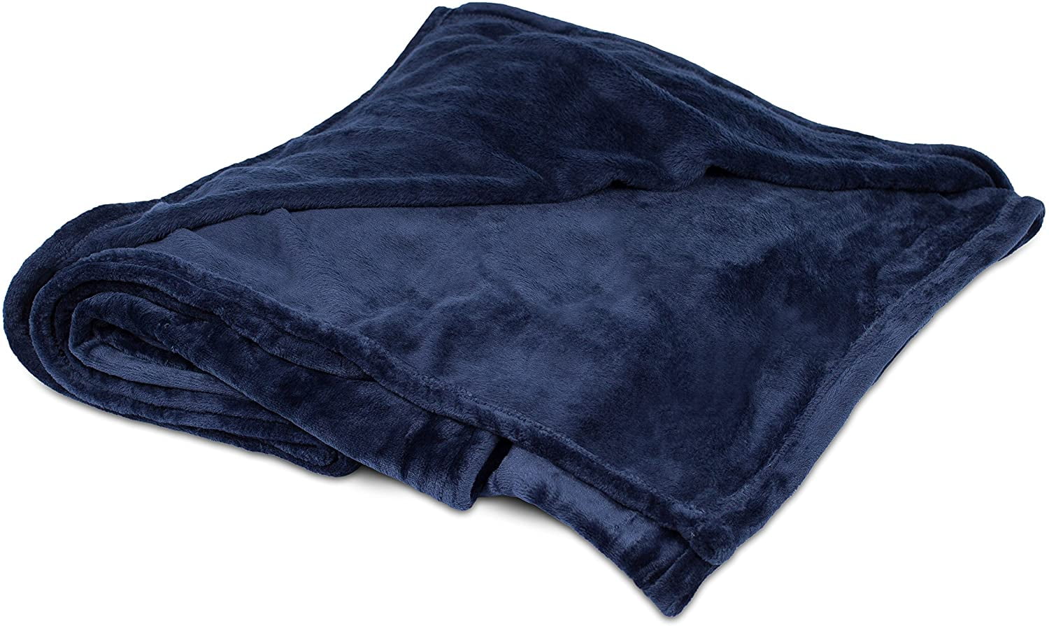 RSJH Plush Throw Blankets - Navy (Blue) - Ultra Soft Couch Blanket ...