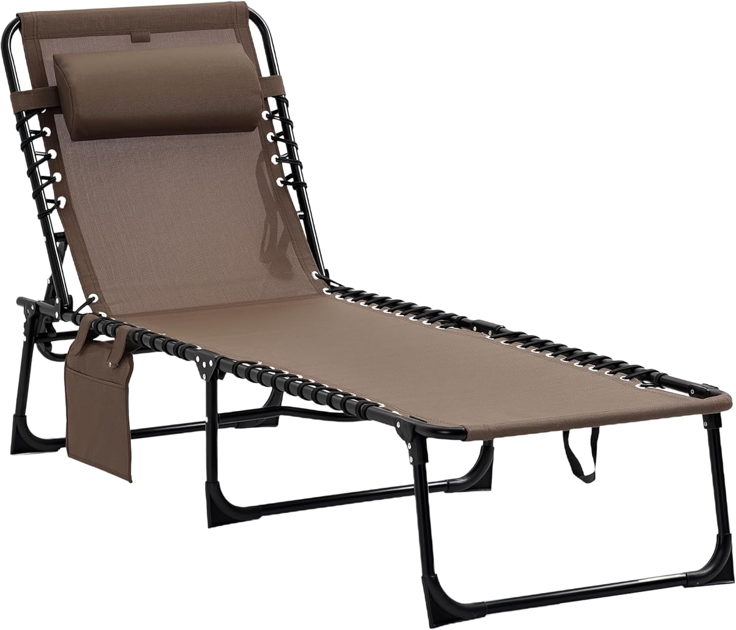 RSJH Reclining Chaise Lounge Chair, Portable Sun Lounger, Folding ...