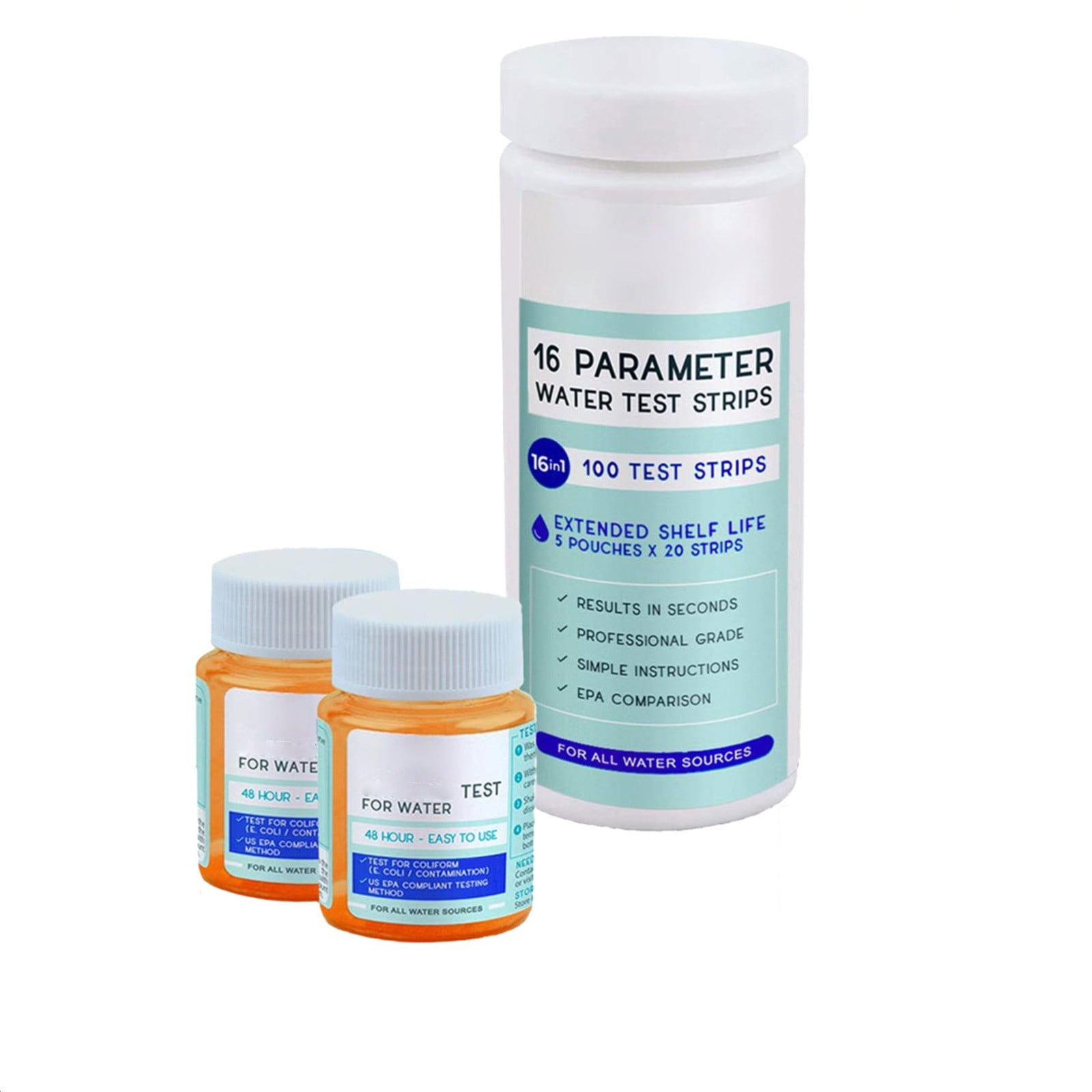 RSKK 17 In 1 Premium Drinking Water Test Kit 100 Strips + 2 Tests for ...