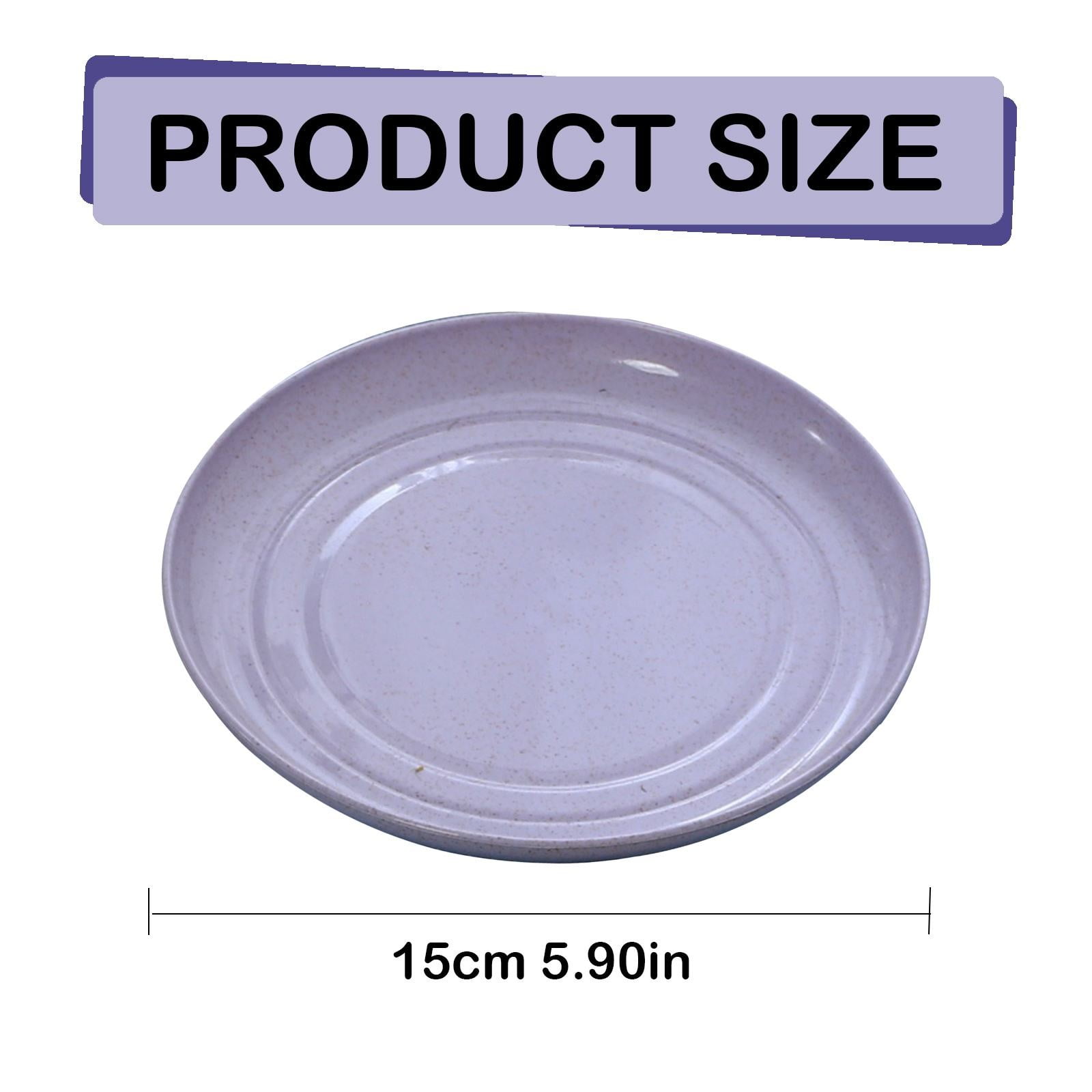 RSKK 2PCS Round Snack Plates Made from Wheat Material Multi-Purpose ...