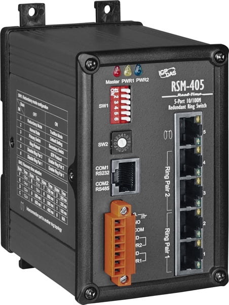 RSM-405 Industrial Real-Time Redundant Ring Switch in Metal Case ...