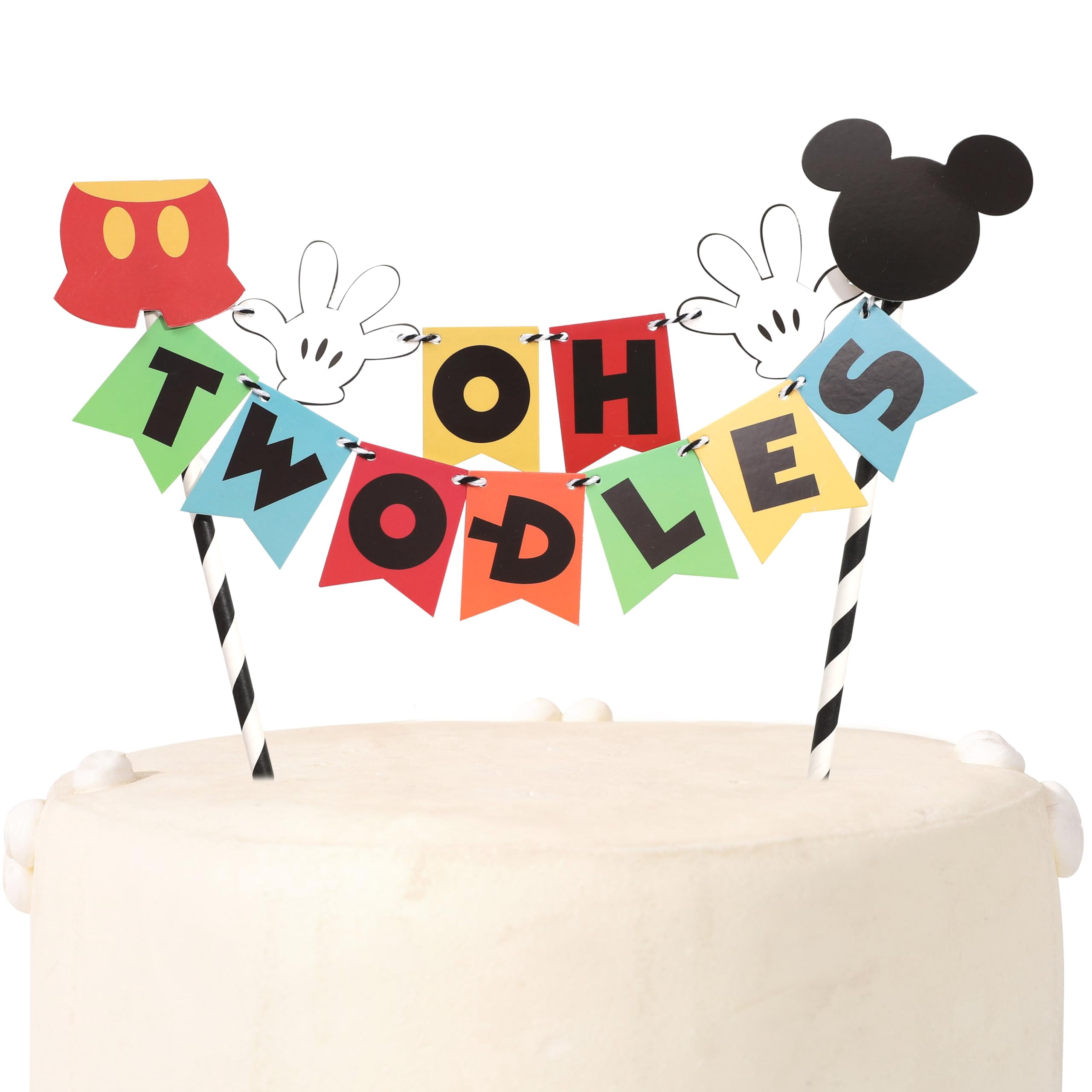 RSOLIET Mini Mouse TWE5 Cake Bunting Decorations - Baby 2nd Party ...
