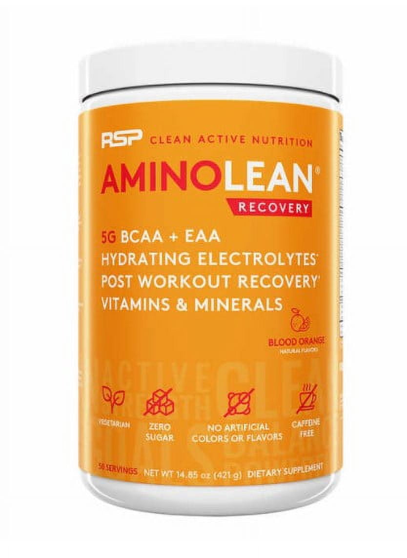 RSP AminoLean Recovery Post Workout, 50 Servings - Blood Orange ...