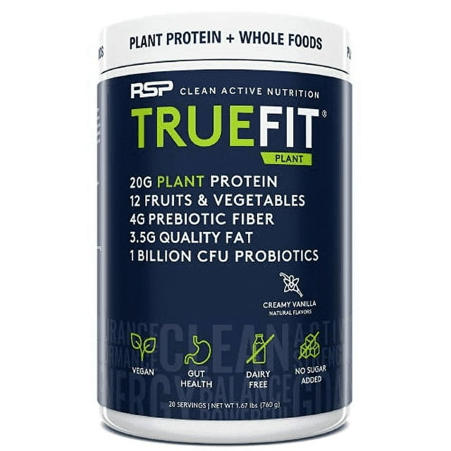 RSP TrueFit Non-Dairy Plant Based Protein Powder, Healthy Weight Loss ...