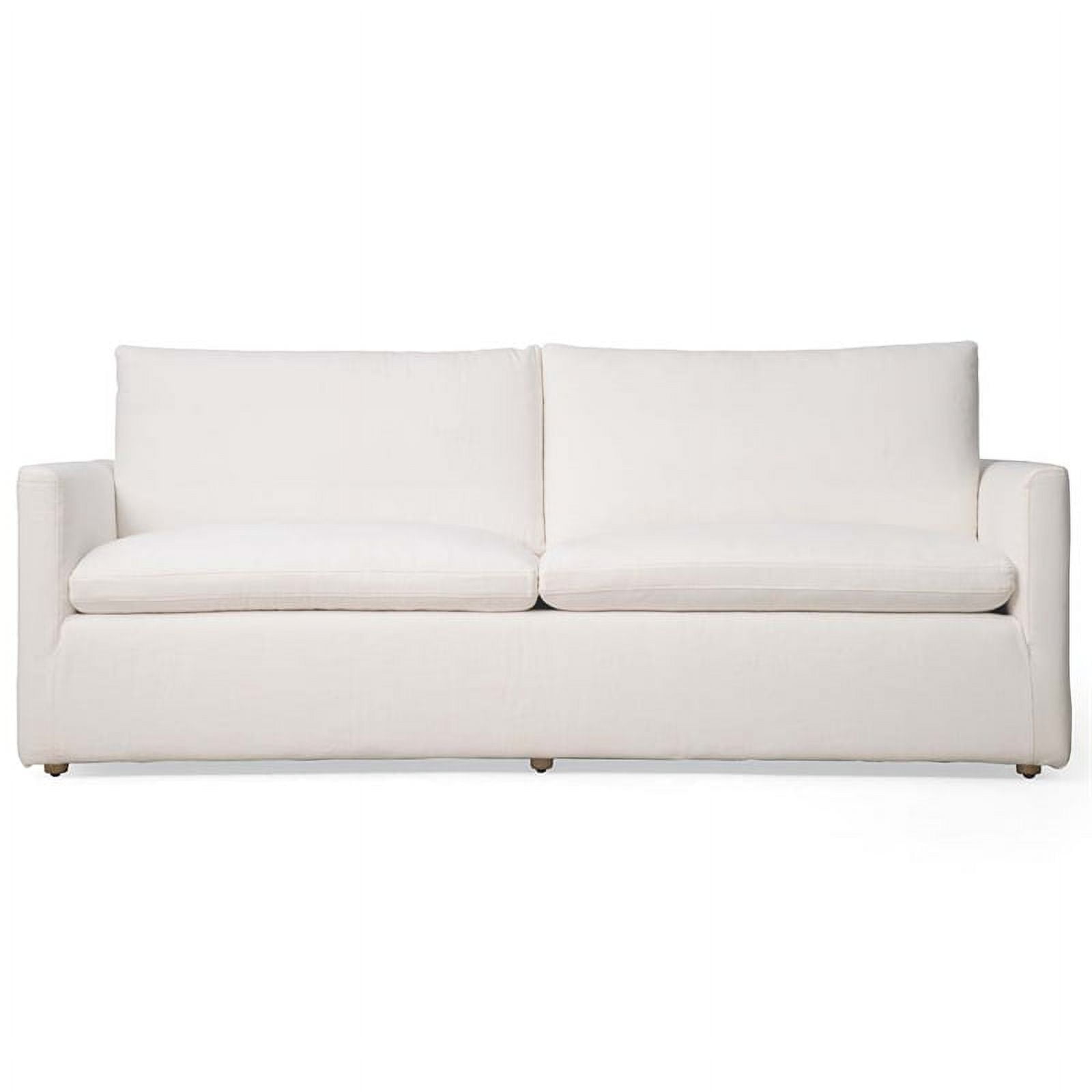 RST Brands Arwine Native Linen Fabric Modern 87" Square Arm Sofa ...