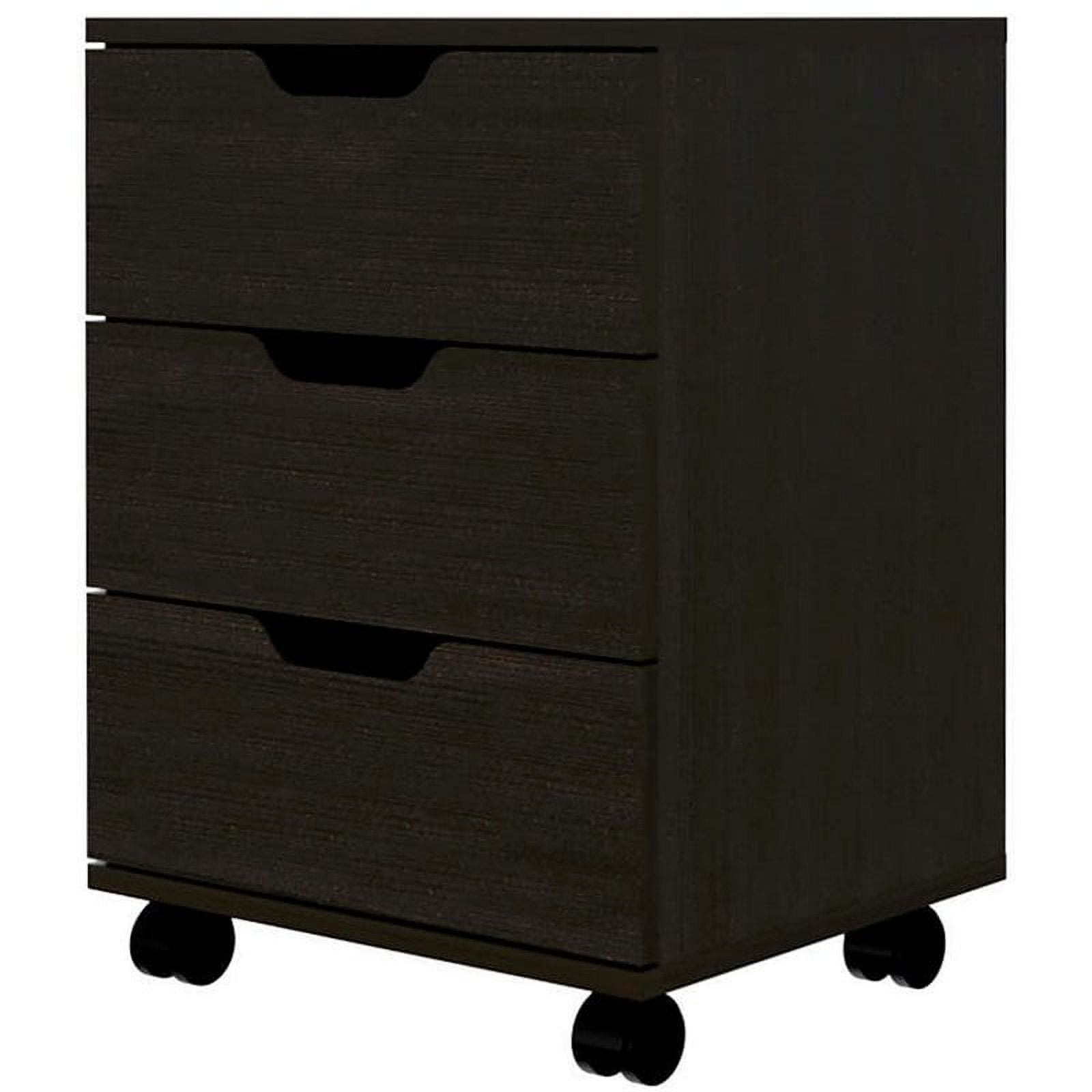 RST Brands Lindon MDF 3-Drawer Filing Cabinet in Black Veneer - Walmart.com